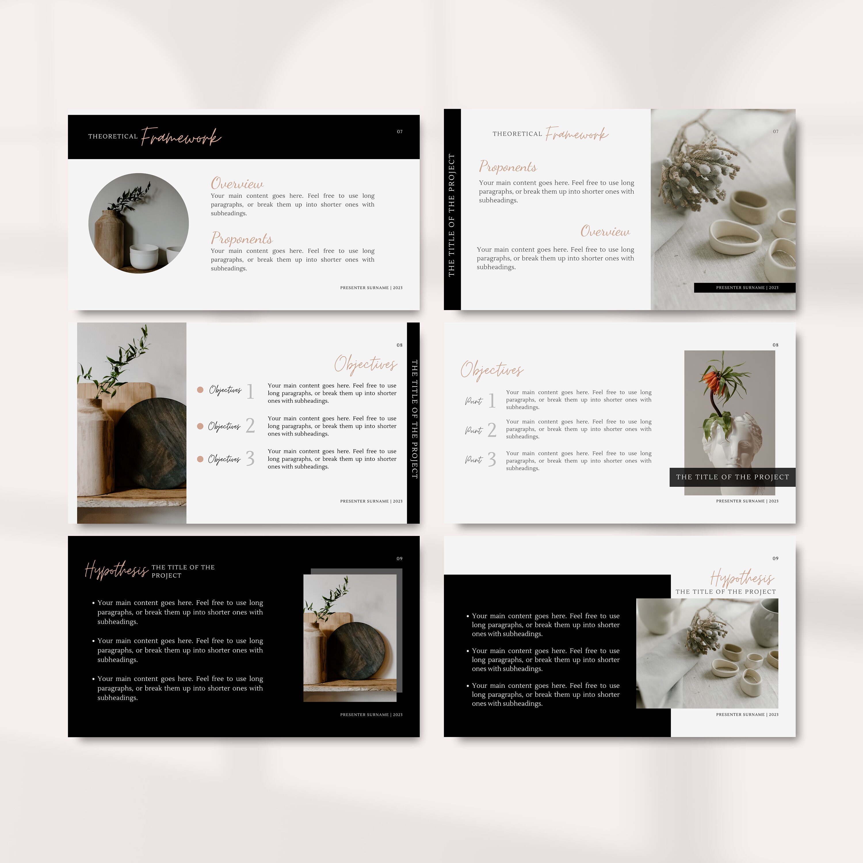 Canva Presentation Template Editable Canva Template Thesis Defense ...