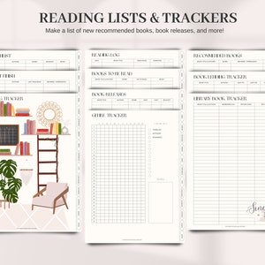 Digital Reading Journal, Digital Reading Planner, Reading Tracker ...