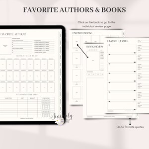 Digital Reading Journal, Digital Reading Planner, Reading Tracker ...