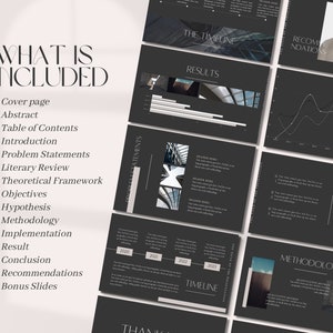 Canva Presentation Template Editable Canva Template Thesis Defense ...