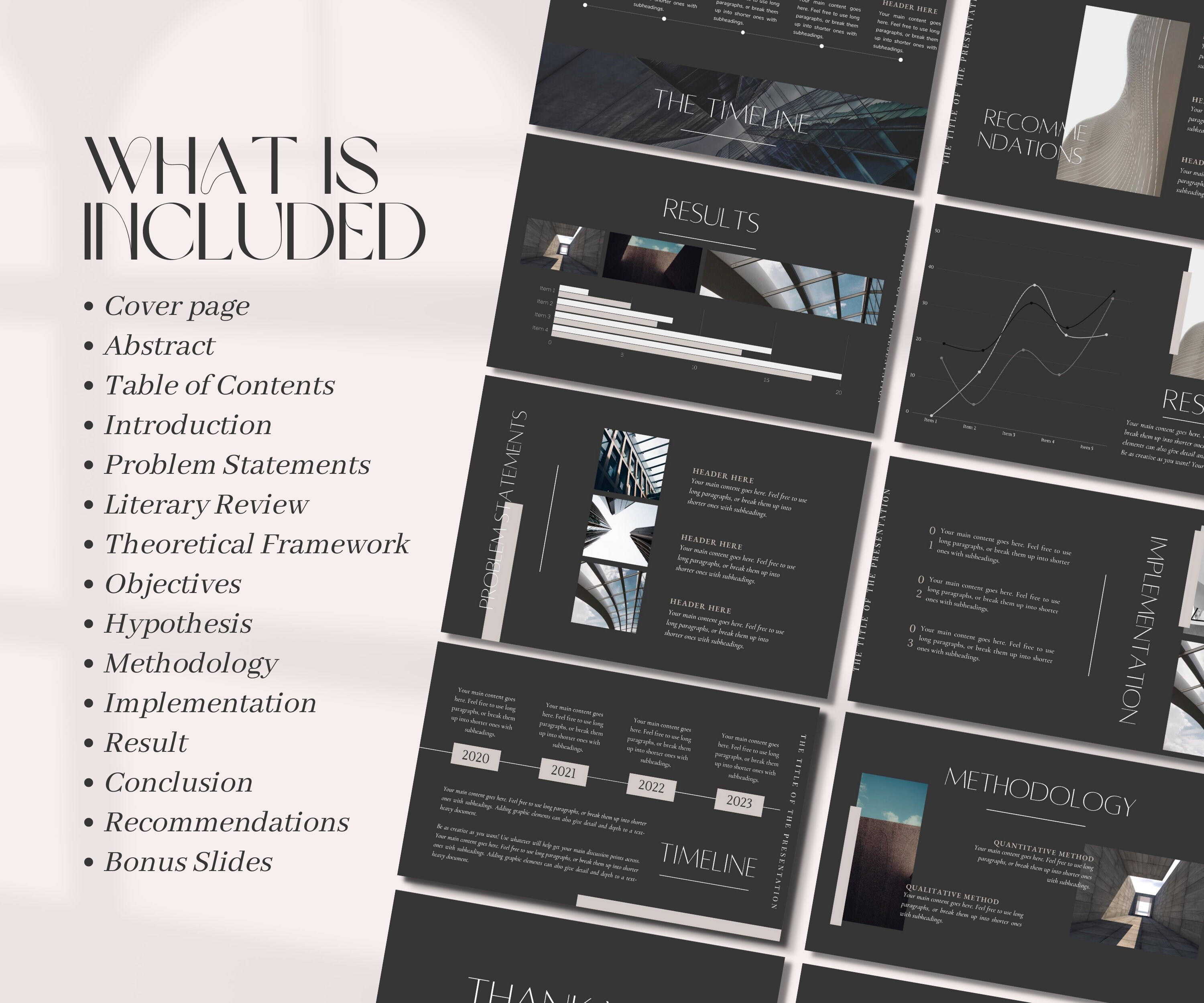 Presentation Template Editable Canva Template Thesis Defense ...