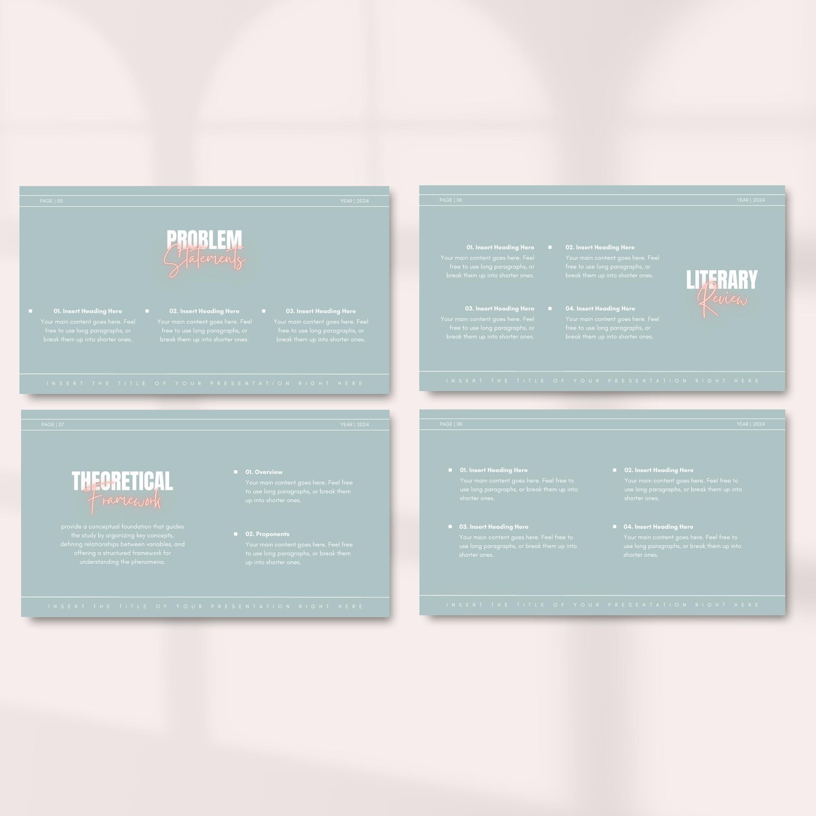 Canva Presentation Template Editable Canva Template Thesis Defense ...