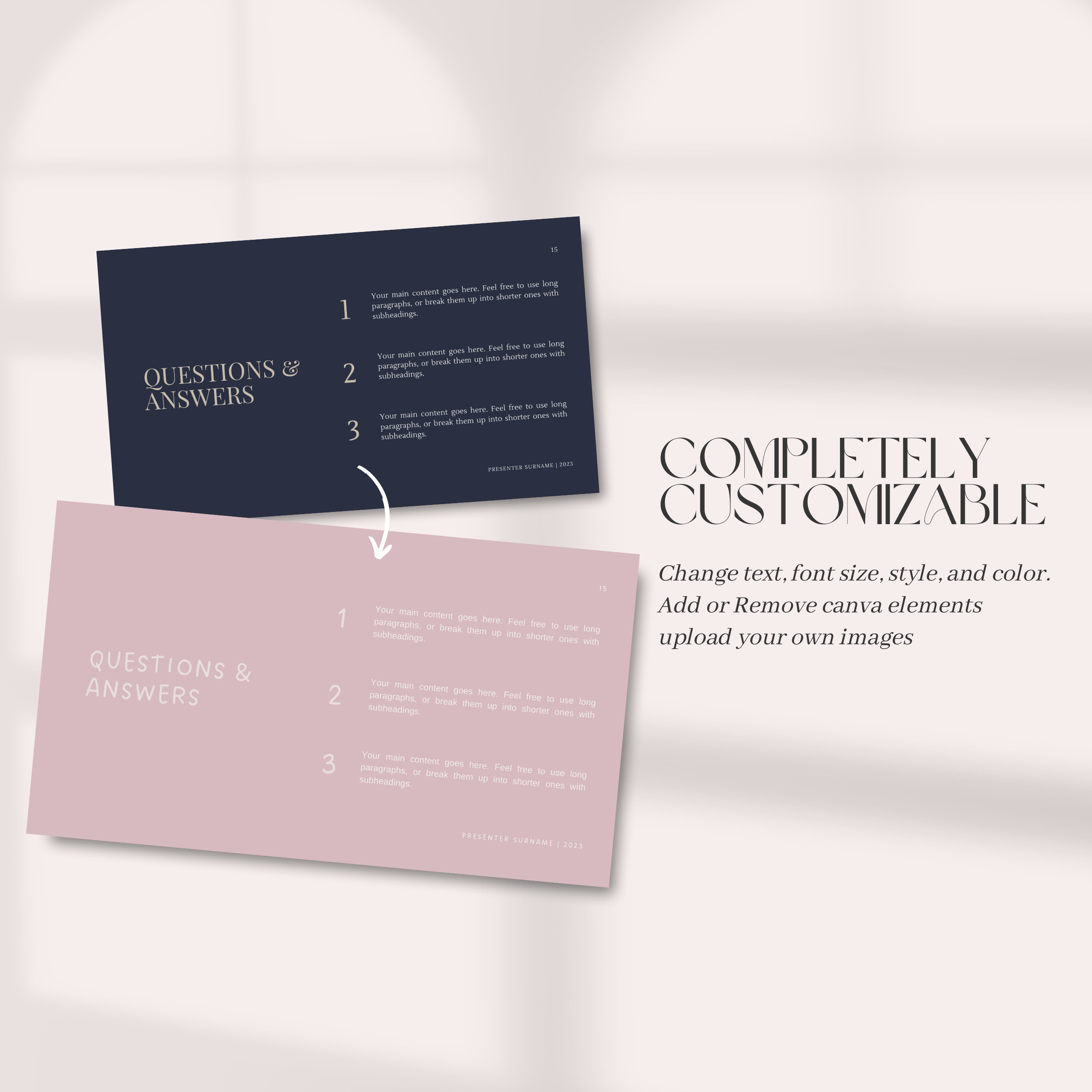 Canva Presentation Template Editable Canva Template Thesis Defense ...