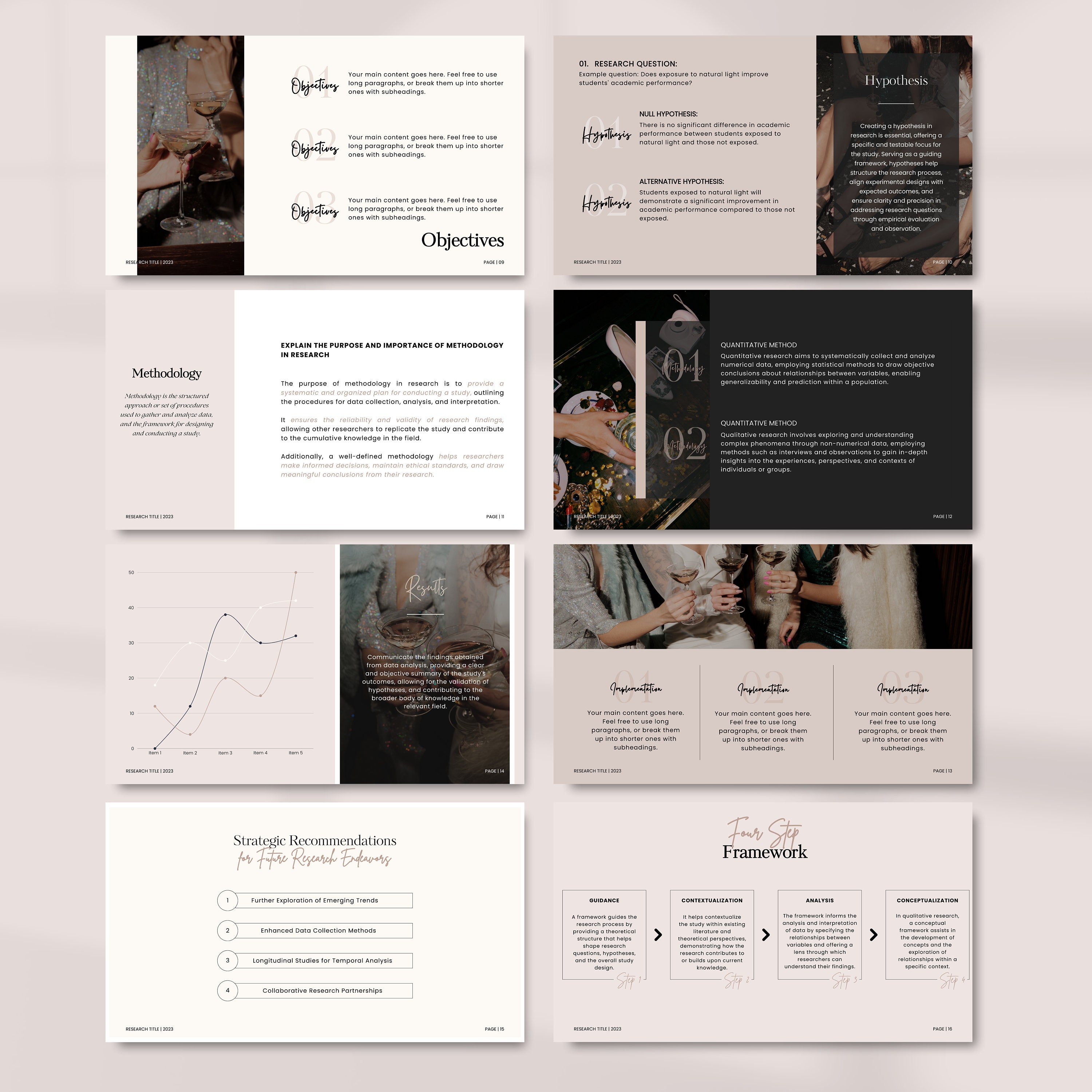 Canva Presentation Template Editable Canva Template Thesis Defense ...