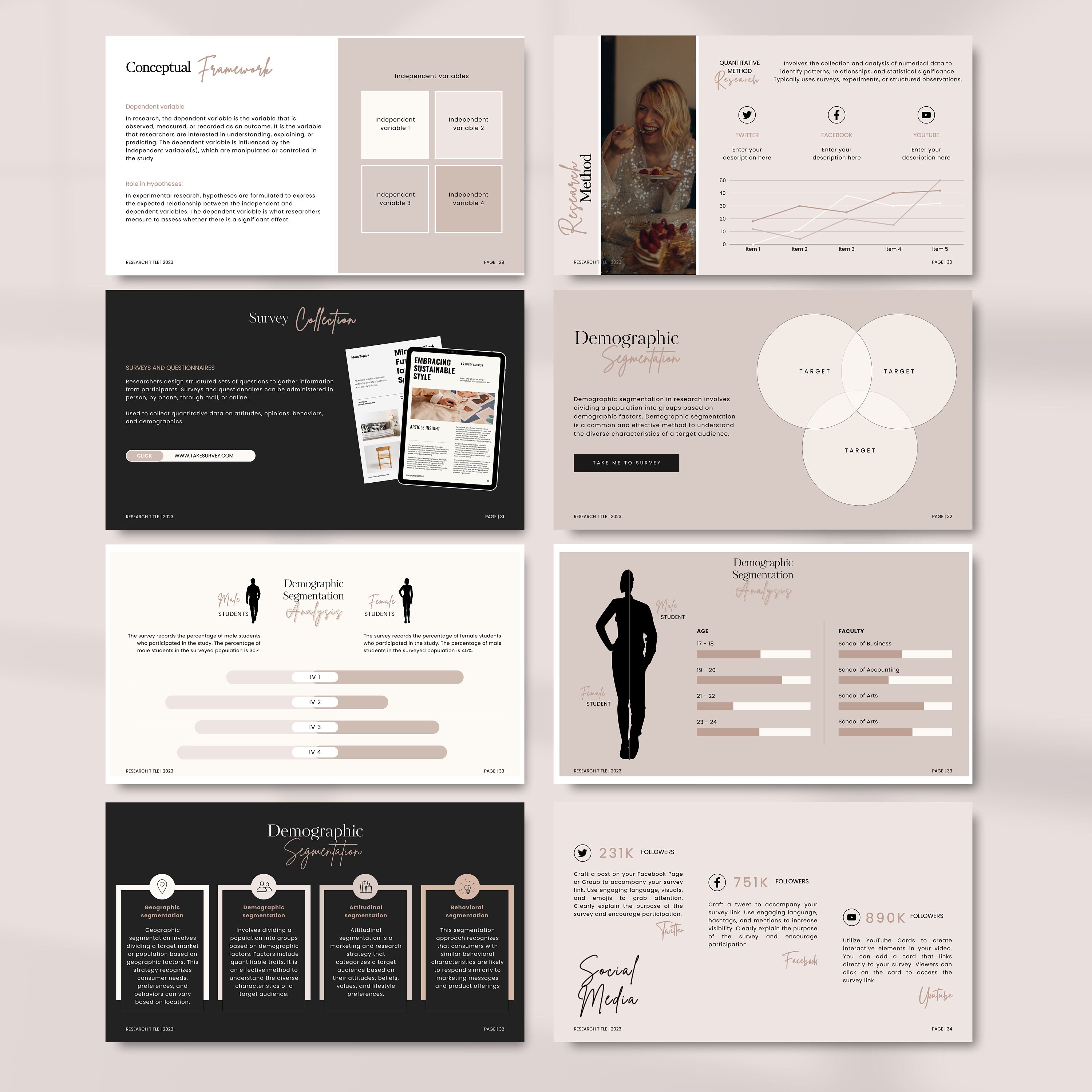 Canva Presentation Template Editable Canva Template Thesis Defense ...