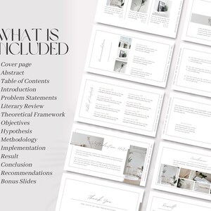 Canva Presentation Template Editable Canva Template Thesis Defense ...