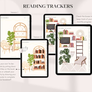 Digital Reading Journal, Digital Reading Planner, Reading Tracker ...