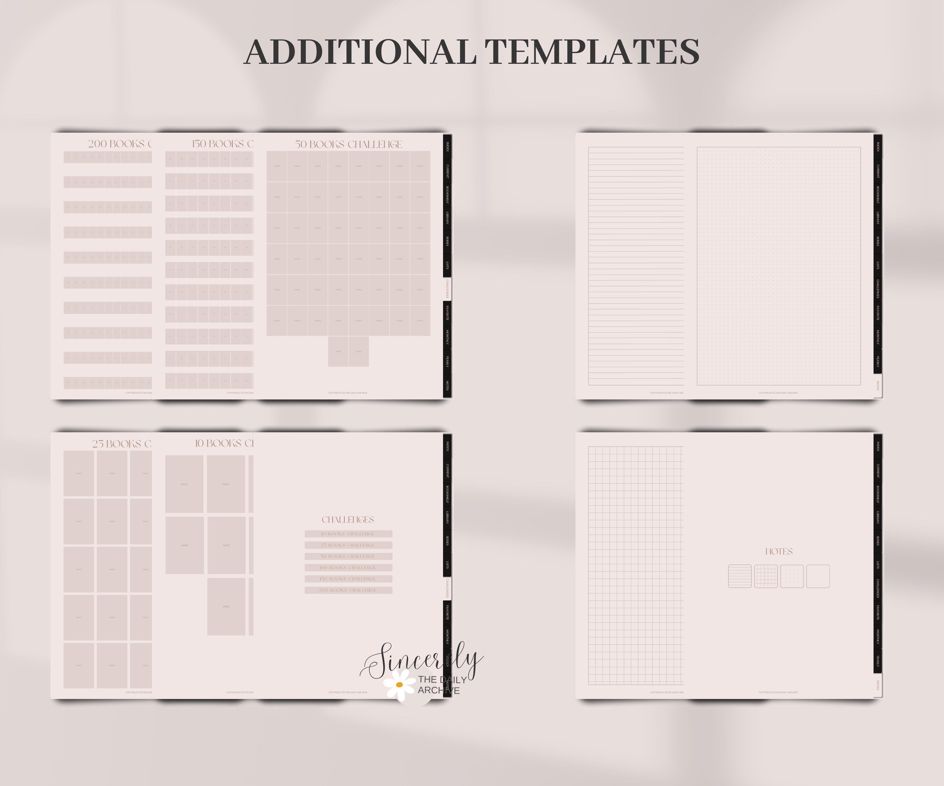 Digital Reading Journal Digital Reading Planner Reading Tracker Book ...