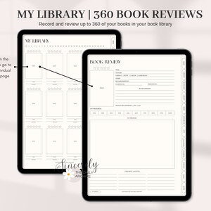 Digital Reading Journal, Digital Reading Planner, Reading Tracker ...