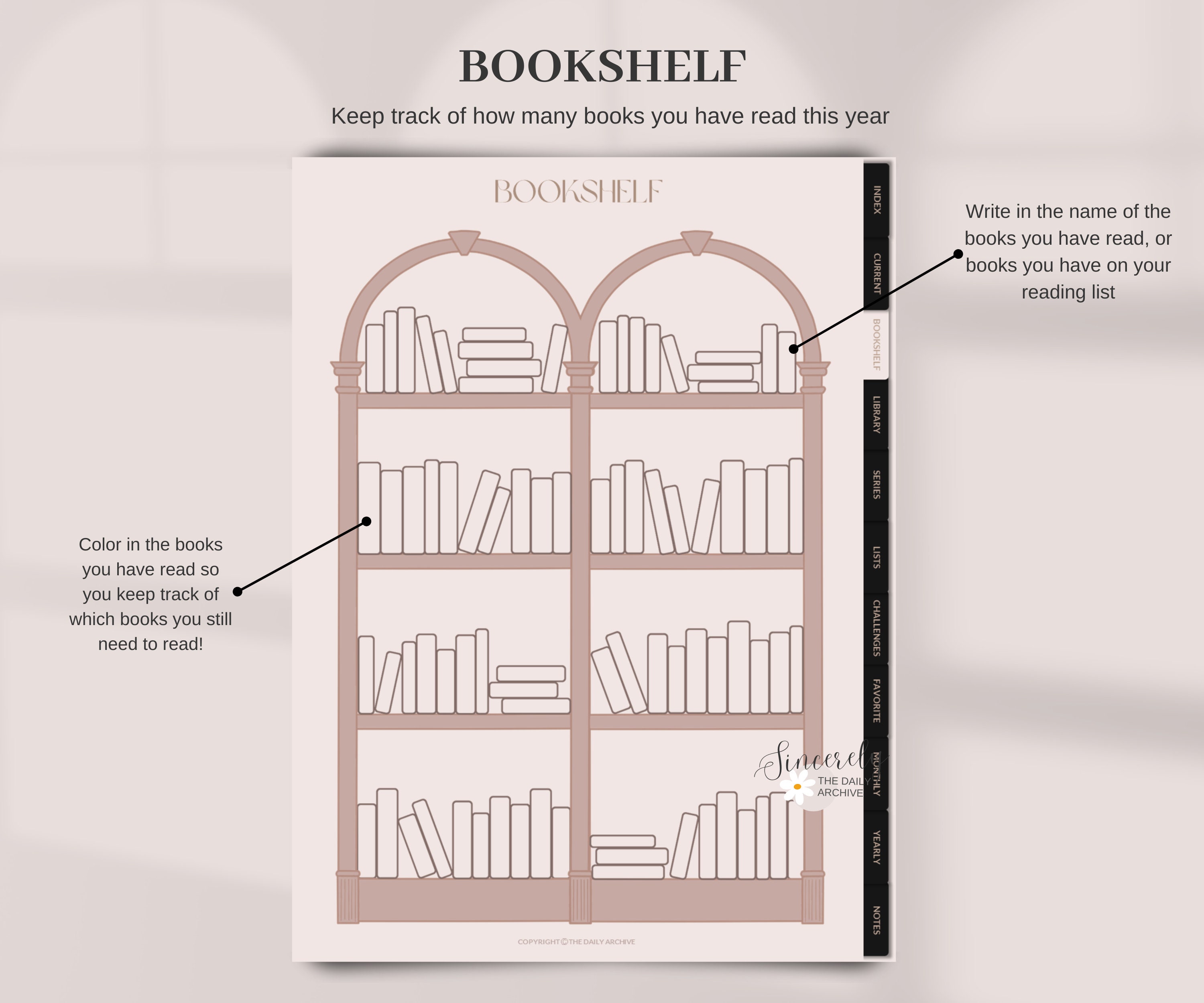 Digital Reading Journal Digital Reading Planner Reading Tracker Book ...