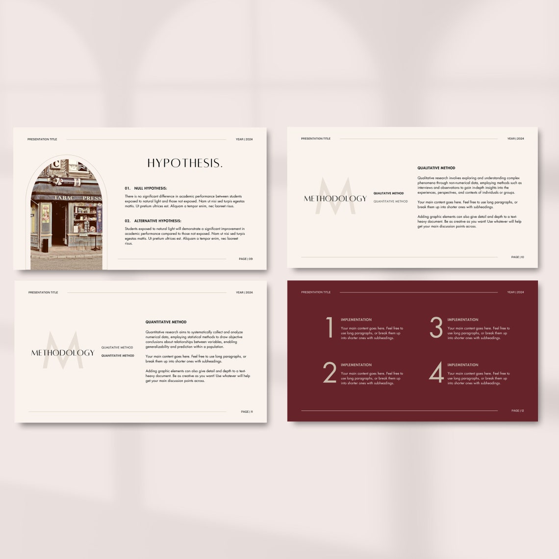 Thesis Defense Powerpoint Template, Customizable Slide Deck - Etsy