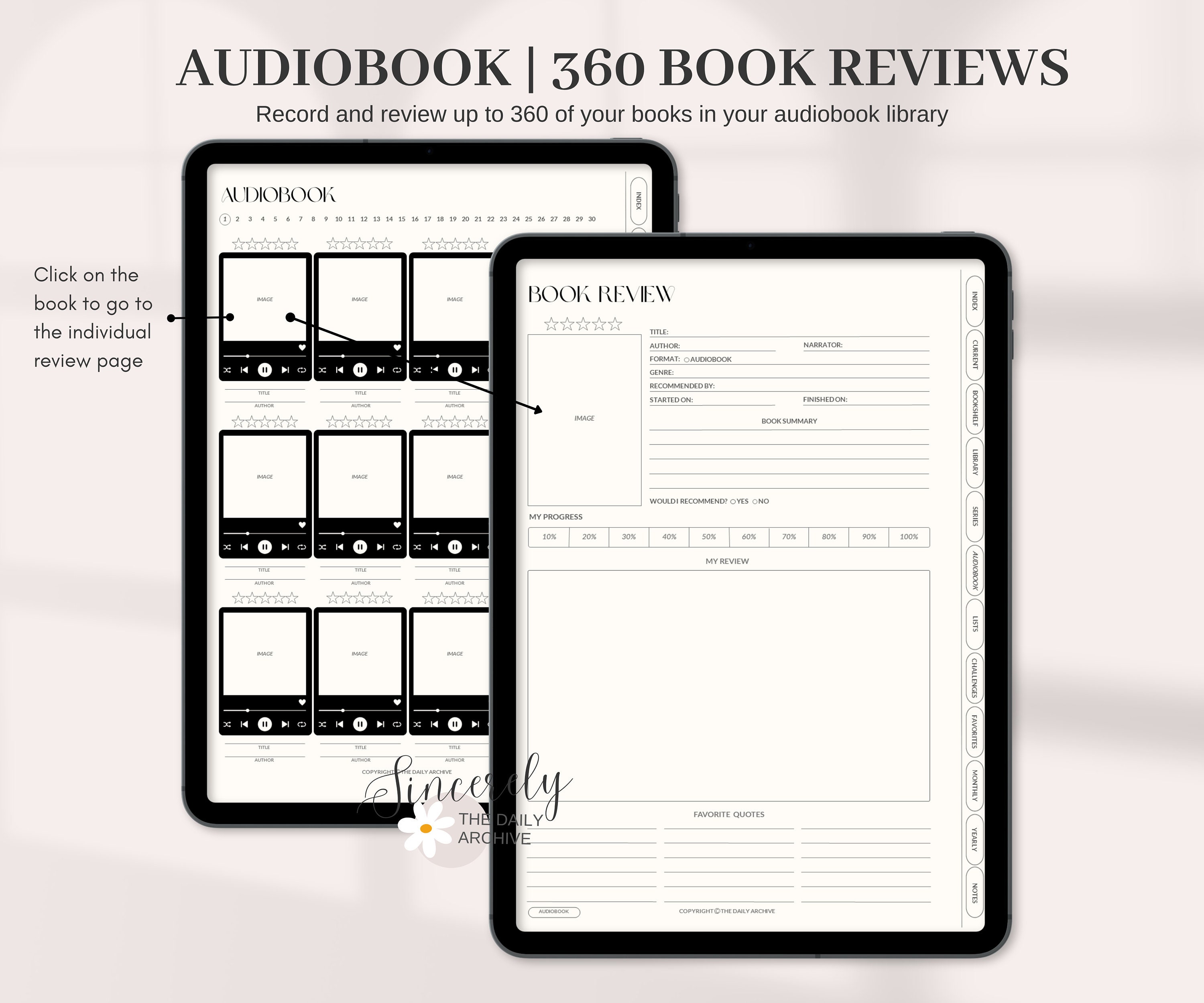 Digital Reading Journal, Digital Reading Planner, Reading Tracker ...