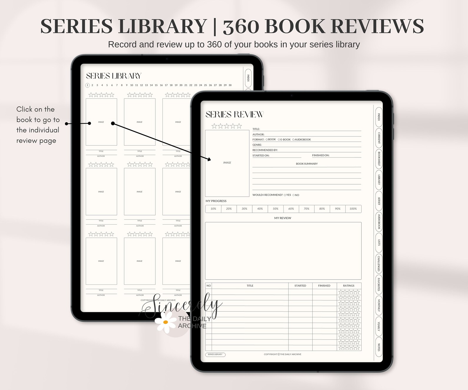 Digital Reading Journal, Digital Reading Planner, Reading Tracker ...