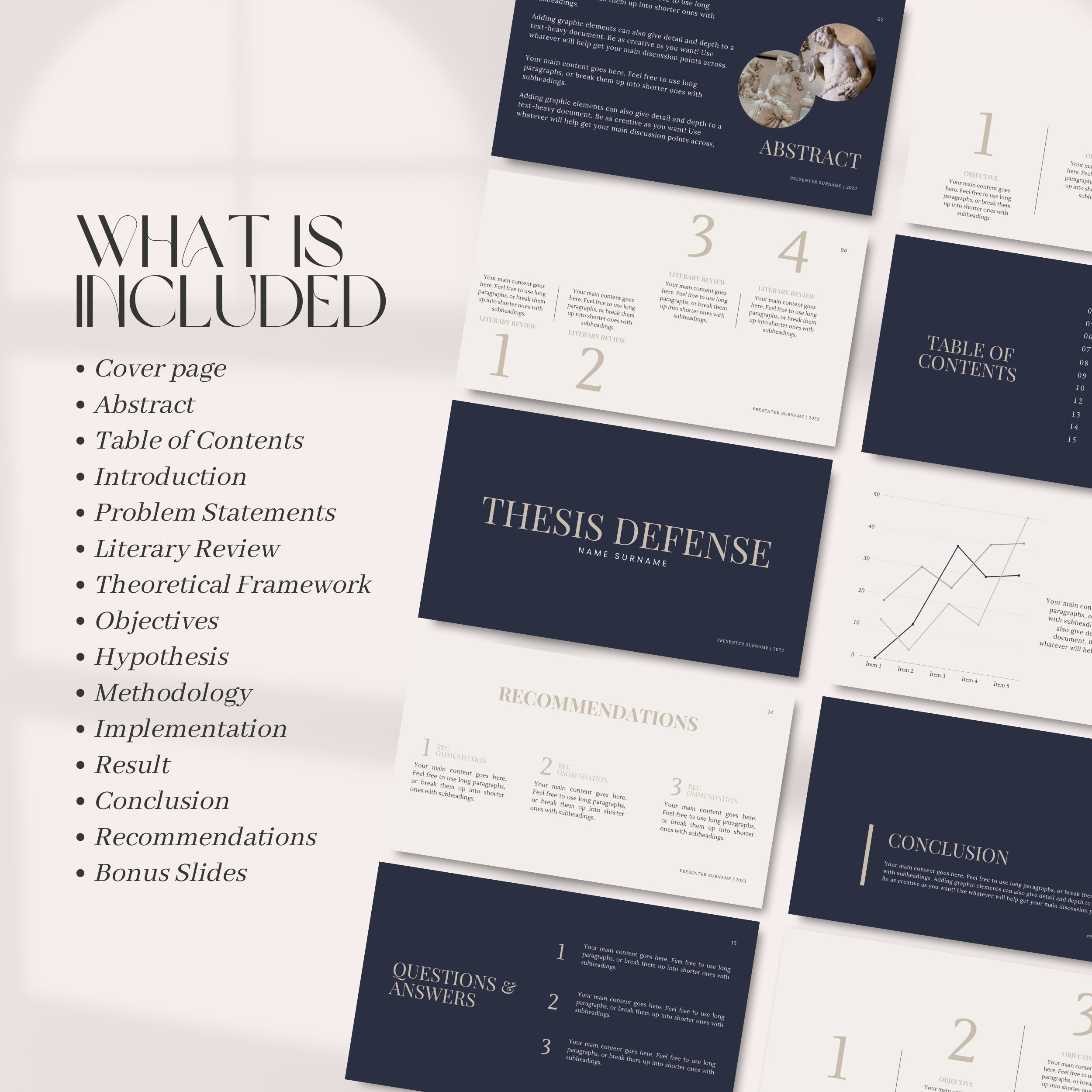 Canva Presentation Template Thesis Minimalist Template Thesis Defense ...