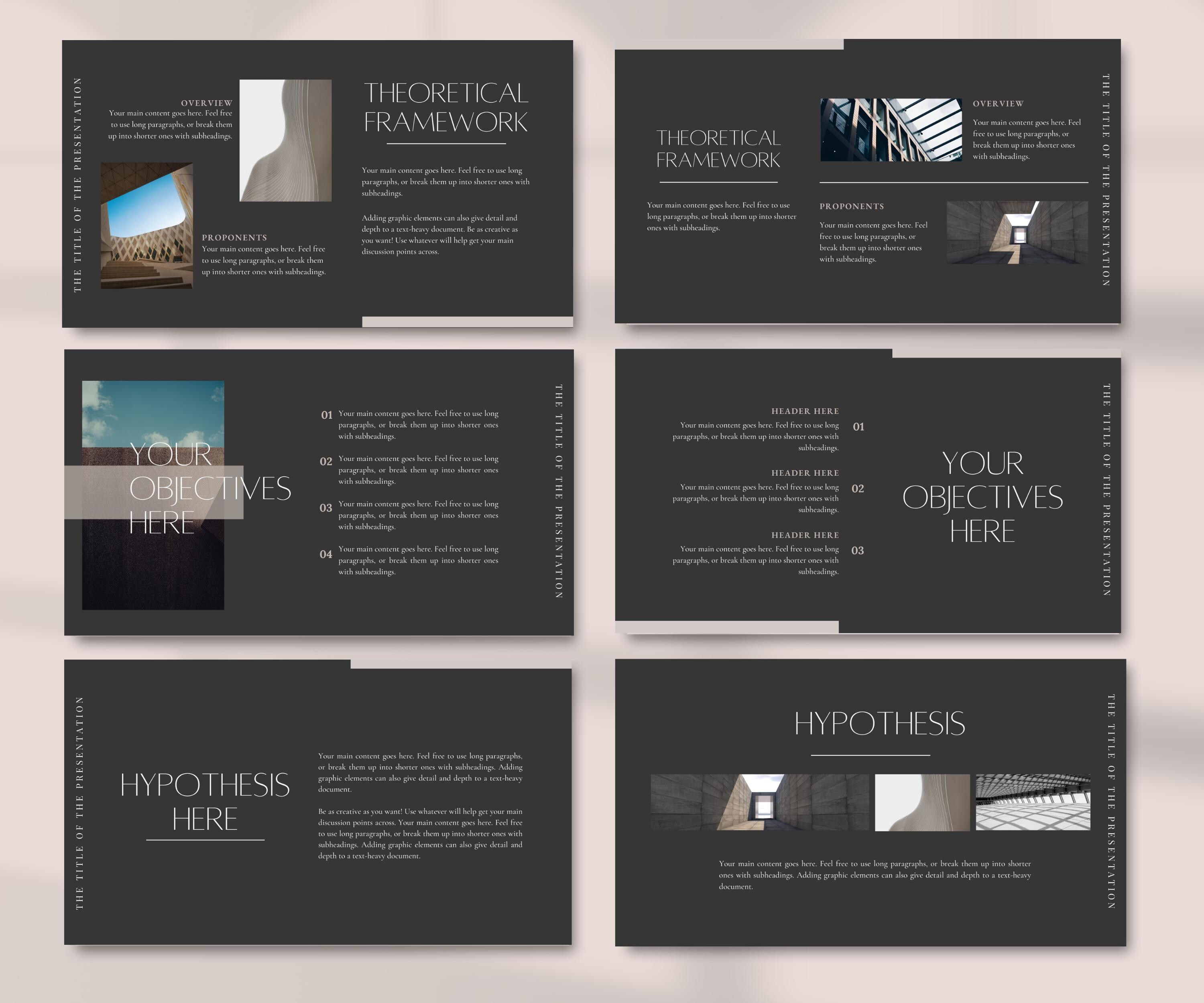 Canva Presentation Template Editable Canva Template Thesis Defense ...