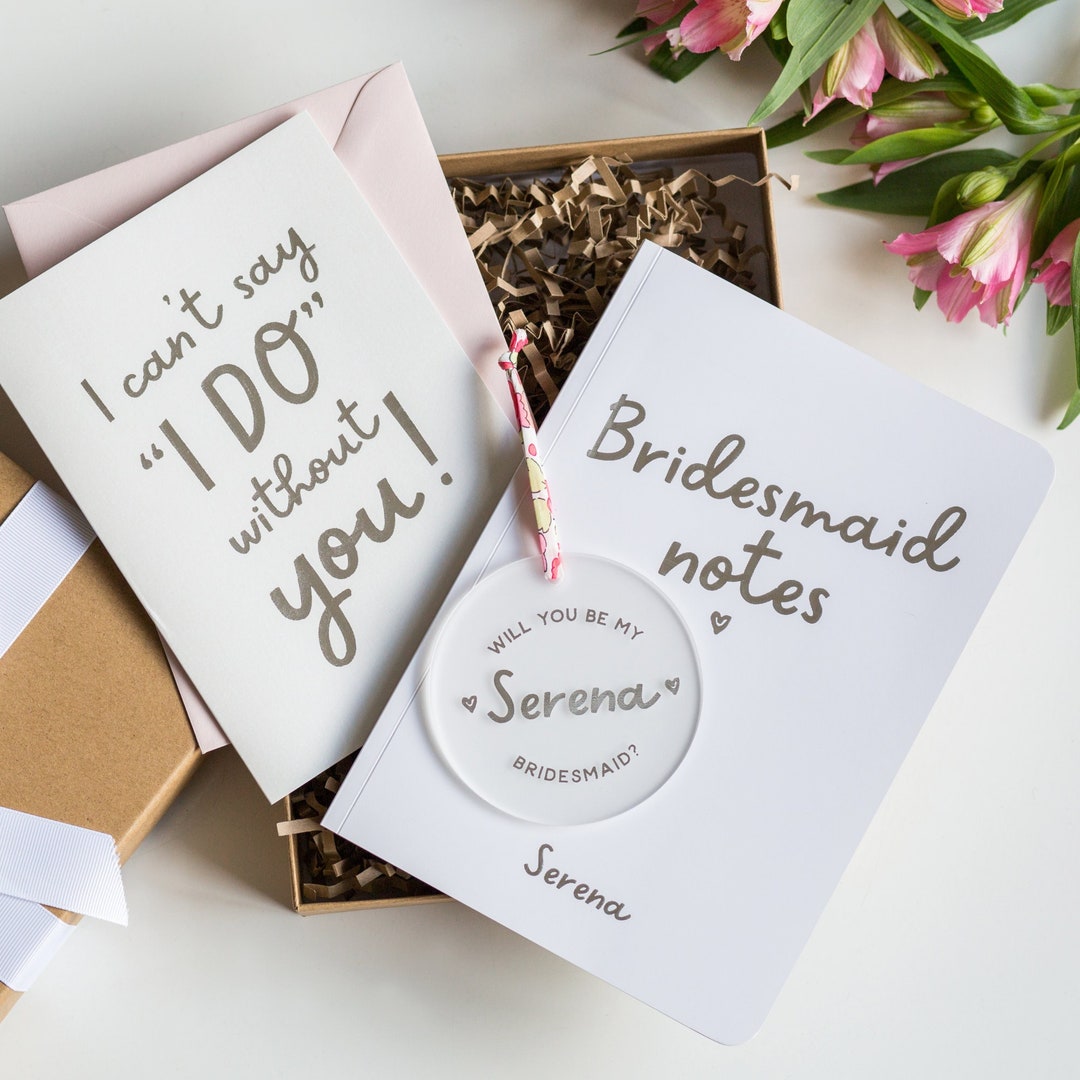 Personalized Bridesmaid Proposal Gift Box, Stationery Set - Etsy