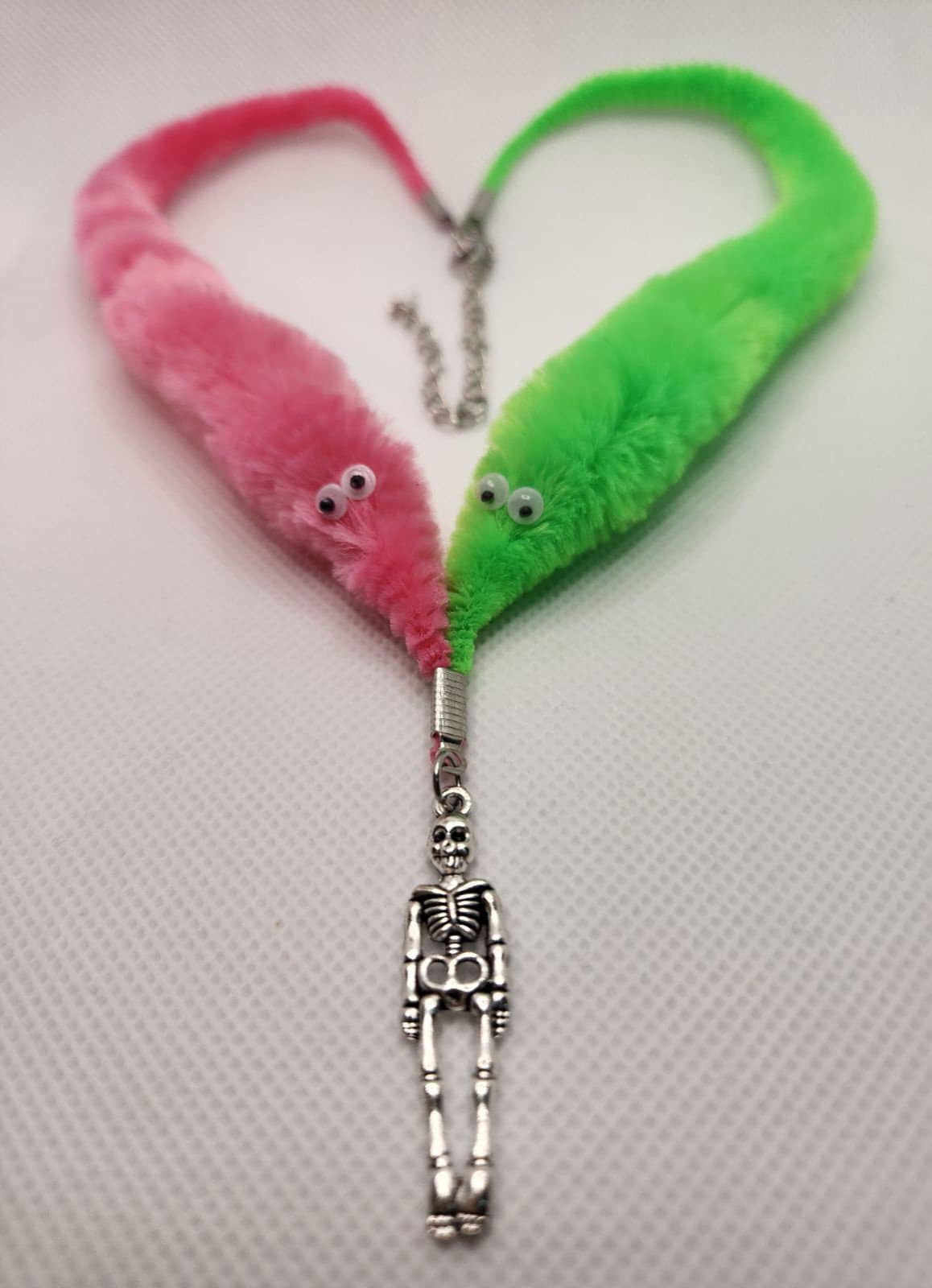 Personalized Silly Worm Necklace, Worms on String, Wormies, Necklace ...