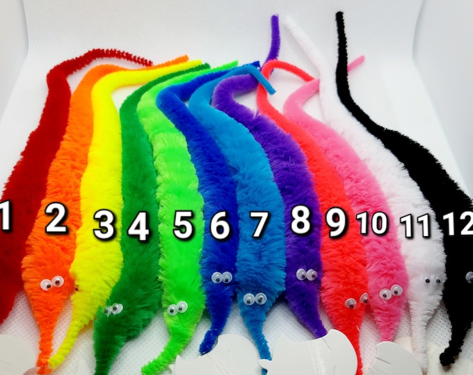 Worms, Magical Worms, Wormies, Worms on a String, Silly Worms, Colorful ...