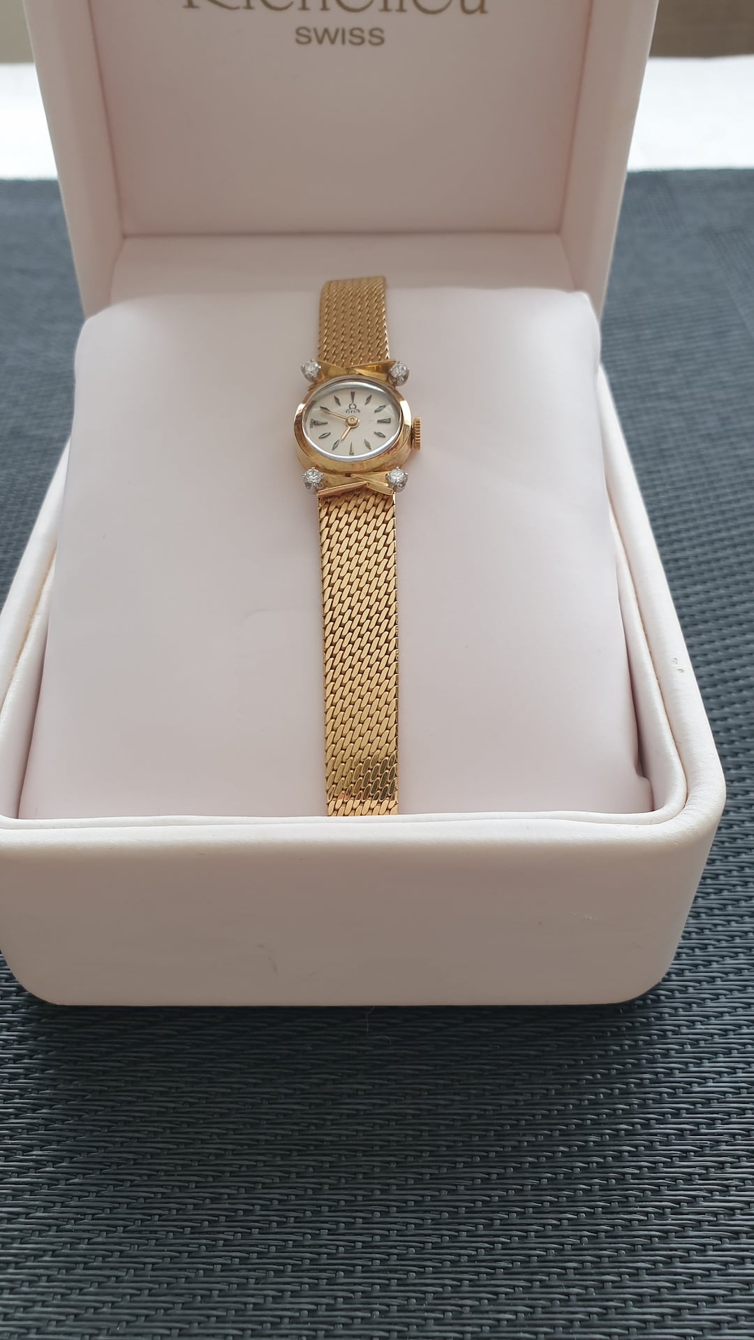 18k Gold Watch, Solvil Et Titus Ladies Watch, Vintage Gold and Diamond ...