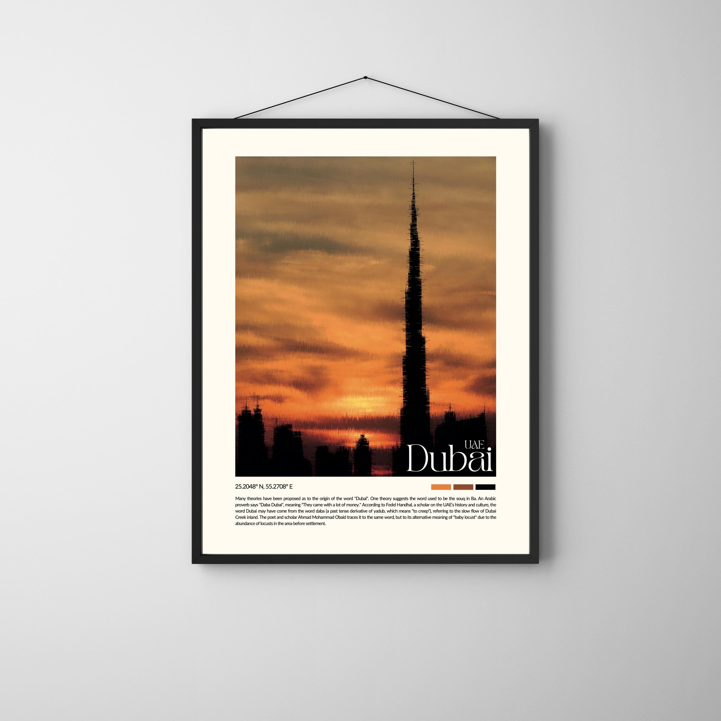 Dubai Print Digital Wall Art Dubai Wall Art Dubai Poster Dubai Photo ...
