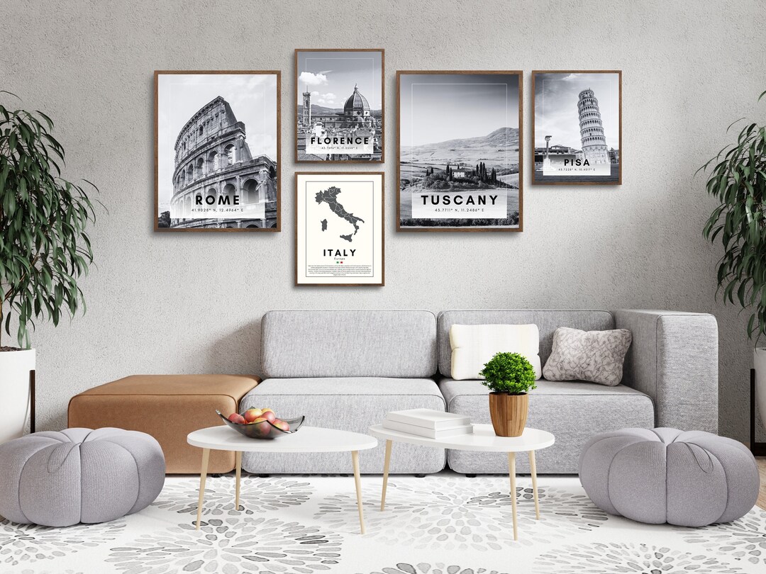 Italy Vintage Travel Poster, Rome Italy Print Art, Travel Poster ...