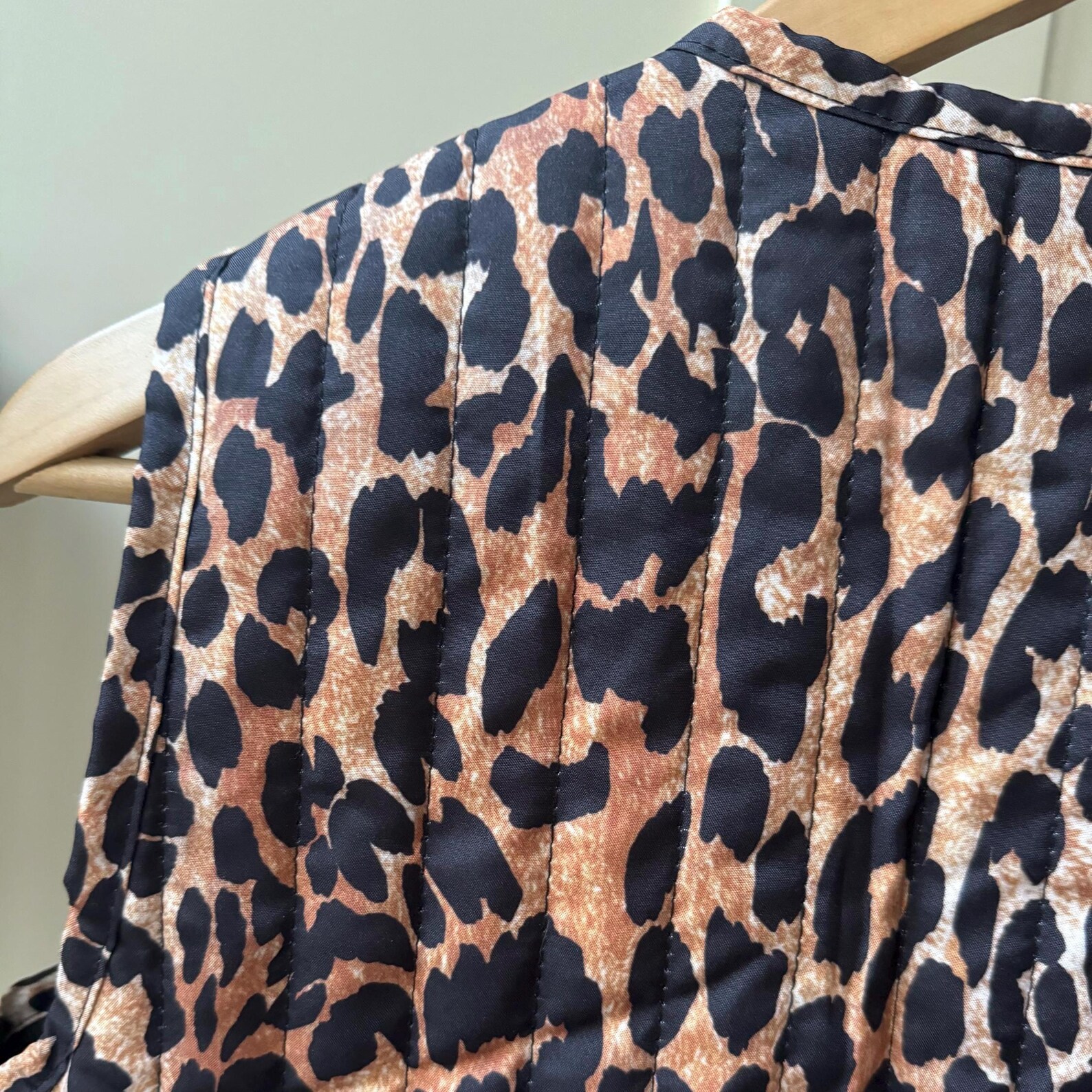 Leopard Print Quilted Waistcoat Jacket With Bows. - Etsy