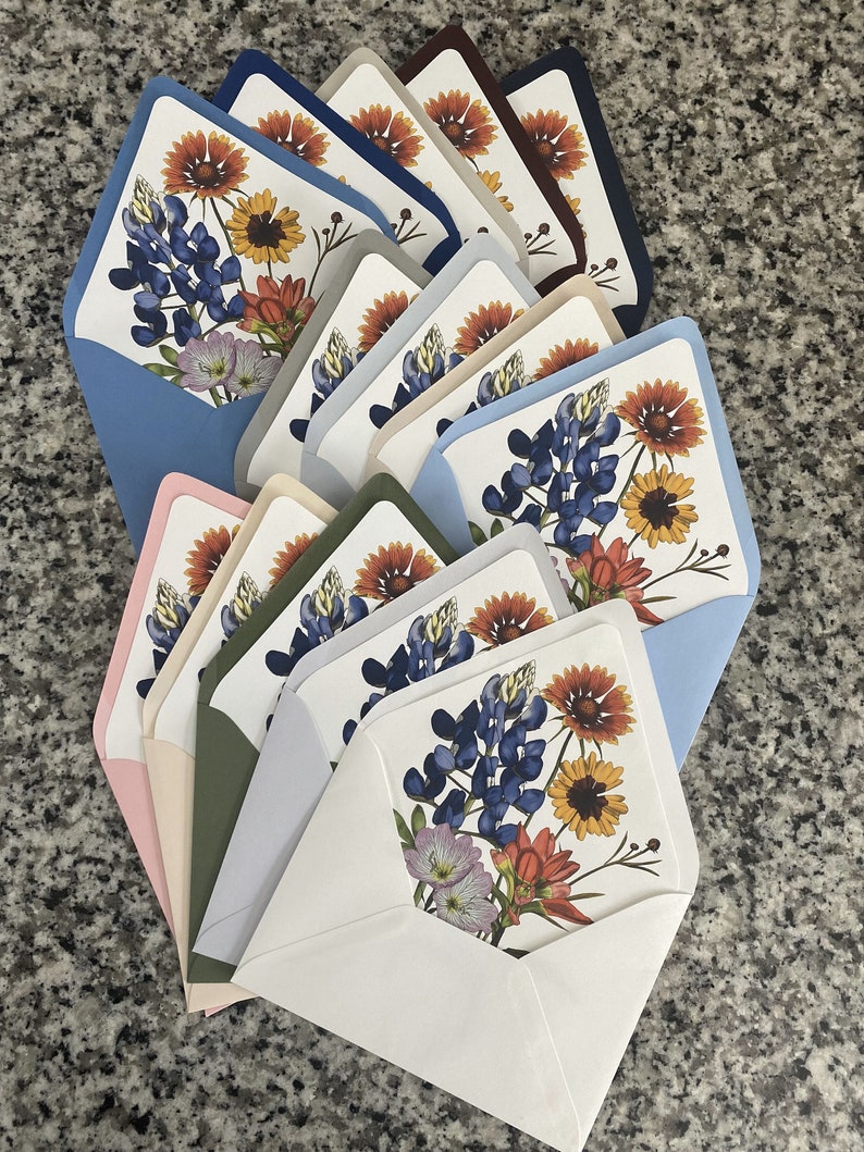 Texas Wildflower Wedding Invitation 6 Piece Wedding Set - Etsy