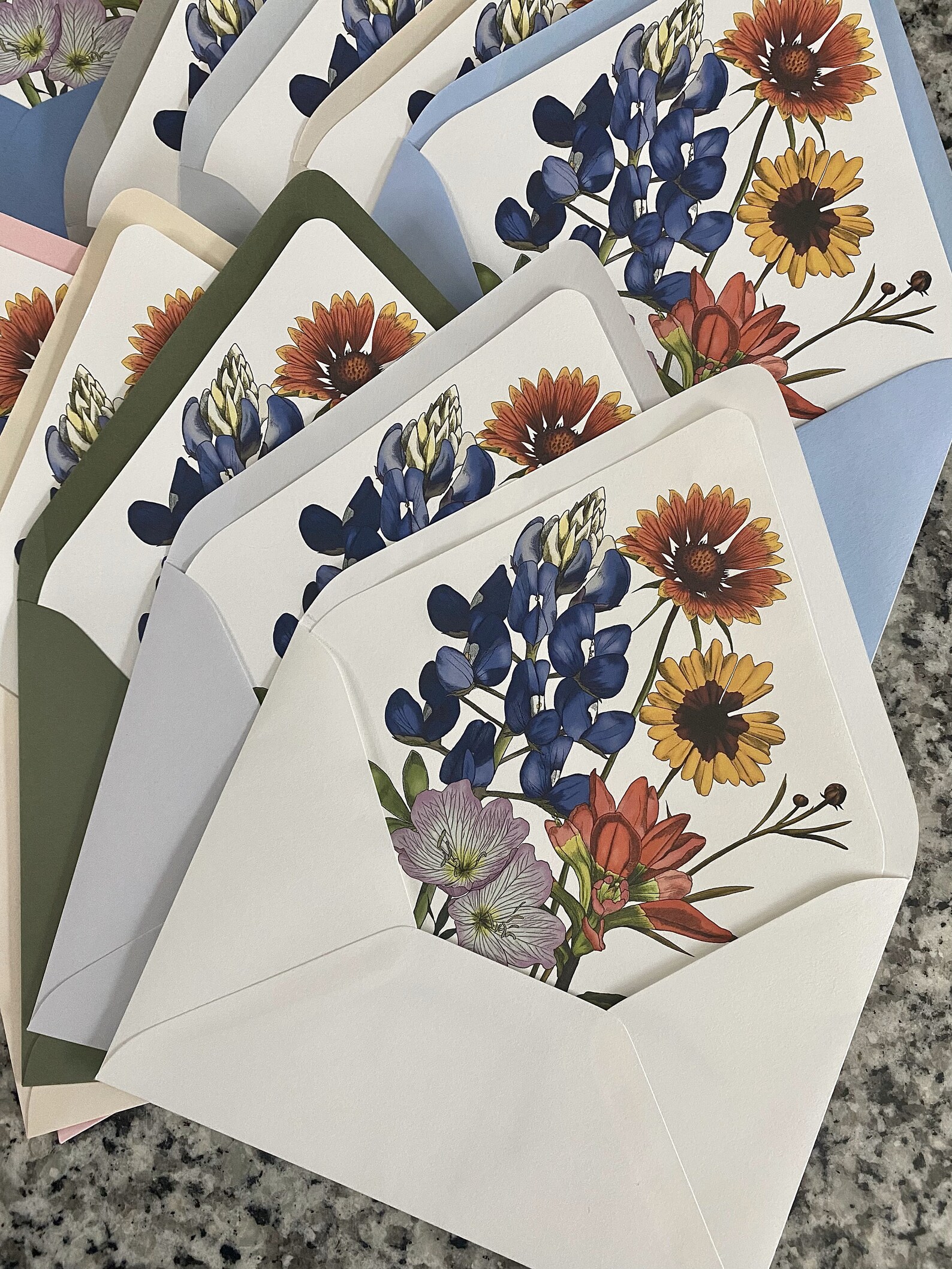 Texas Wildflower Wedding Invitation, 6 Piece Wedding Set - Etsy