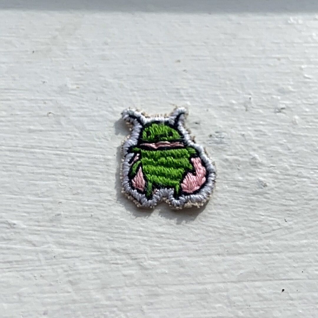 Green Bean Bug Hand Embroidered Iron on Patch - Etsy