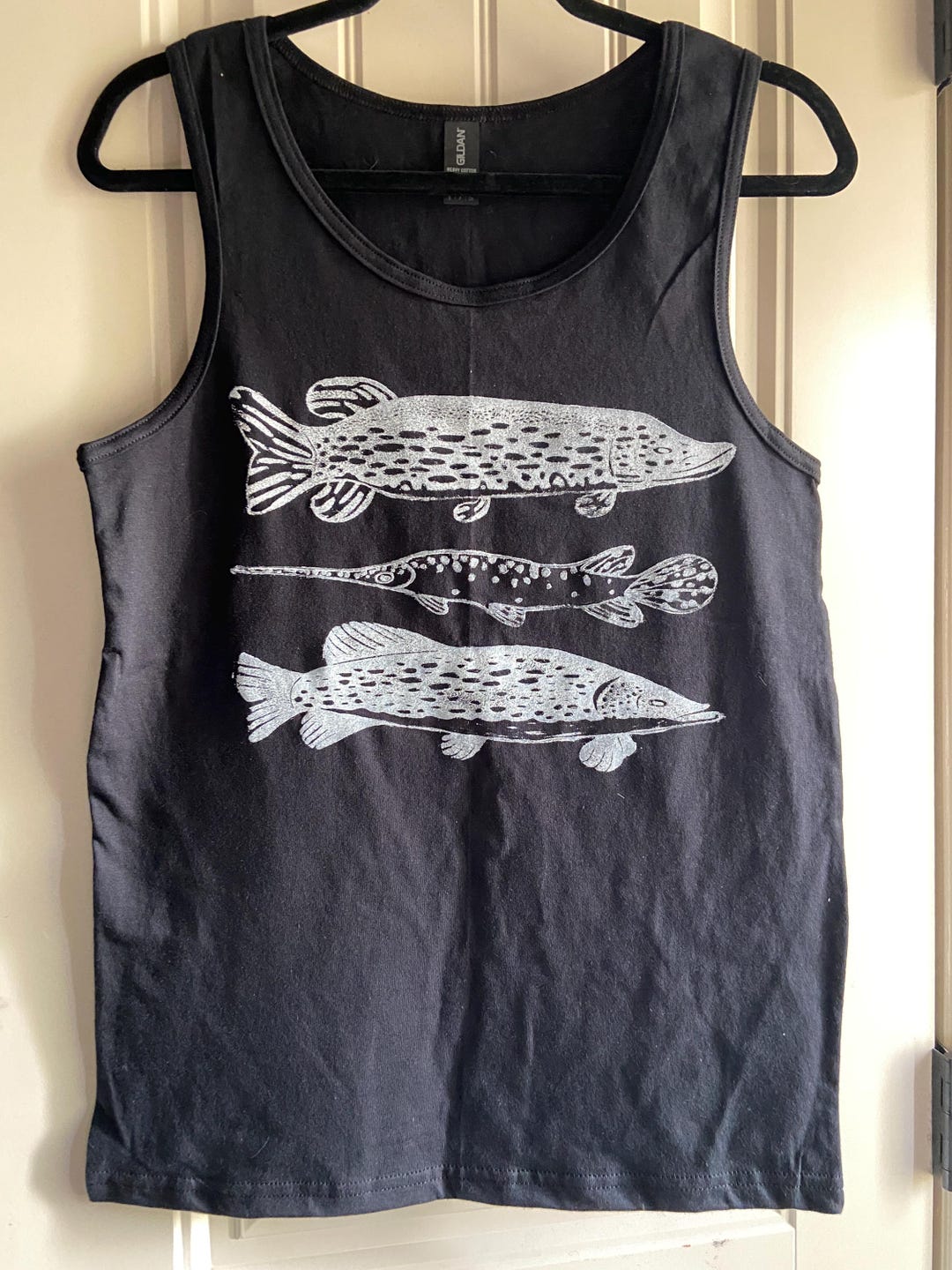 Freshwater Fish Hand Printed Tank Top - Etsy