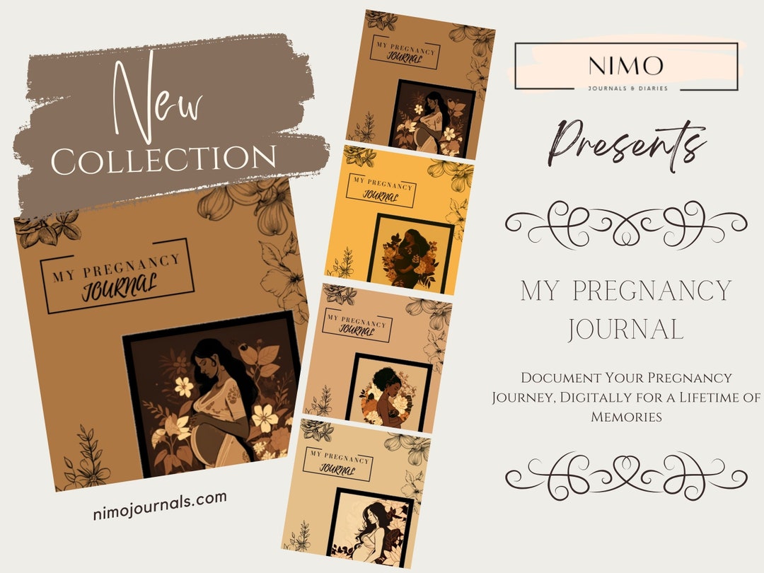 Asian Woman Cover, Digital Pregnancy Journal, Printable, Pregnancy ...