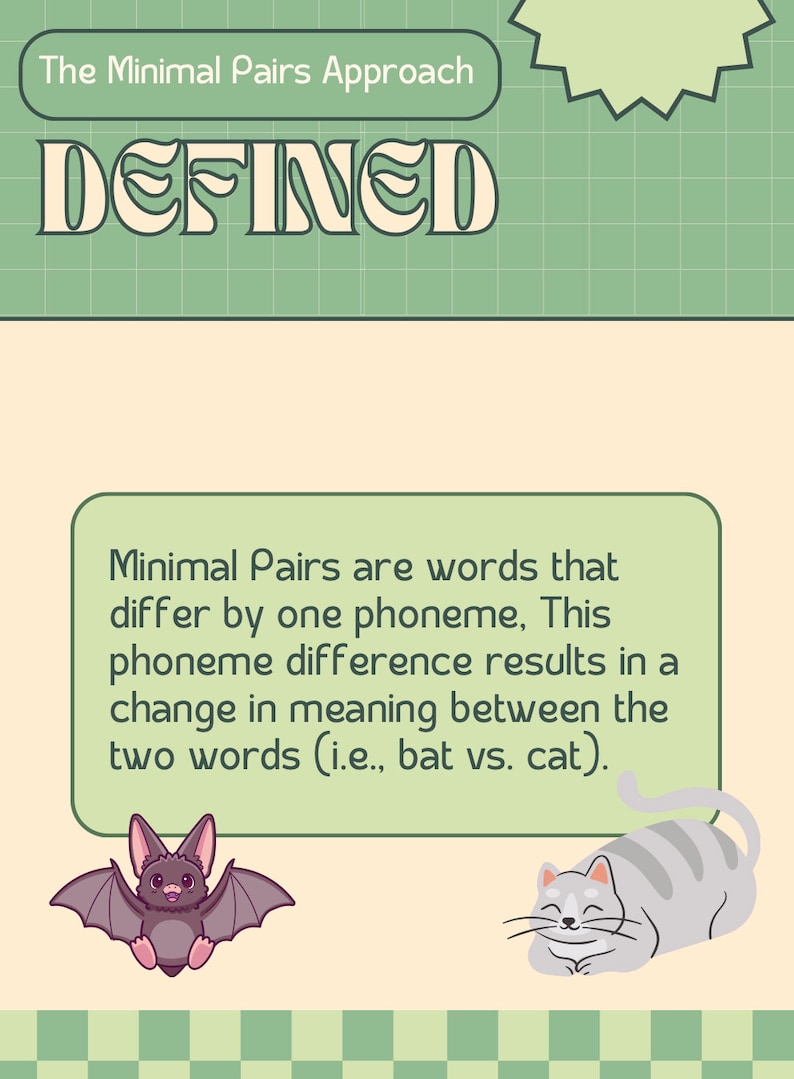 Minimal Pairs Approach Handbook - Etsy