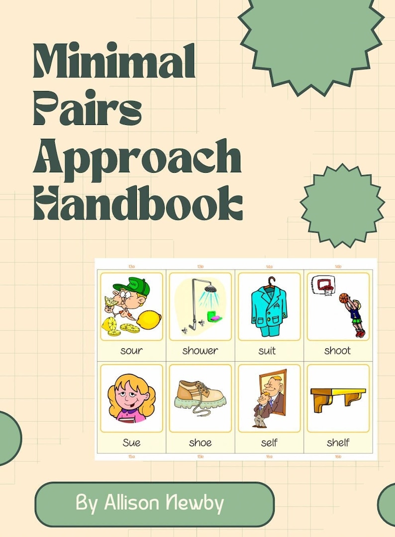 Minimal Pairs Approach Handbook - Etsy