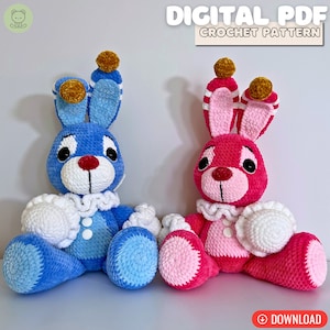2in1 Big Top Rabid Rabbit Crochet Pattern DIGITAL PDF | Amigurumi ...