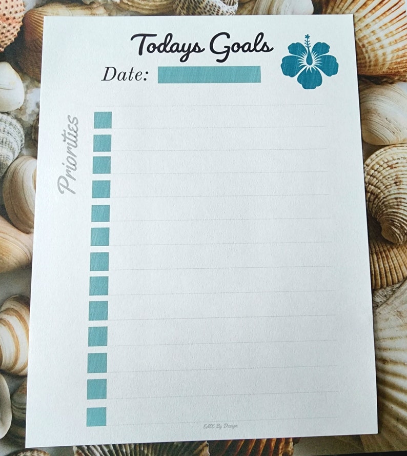 Daily Goals Printable - Etsy