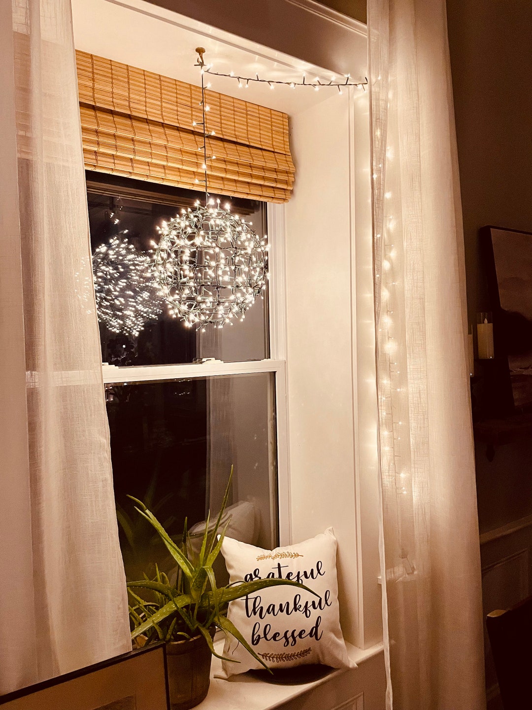 Custom Made Light up Orb/globe/sphere Featuring Warm White TWINKLING ...