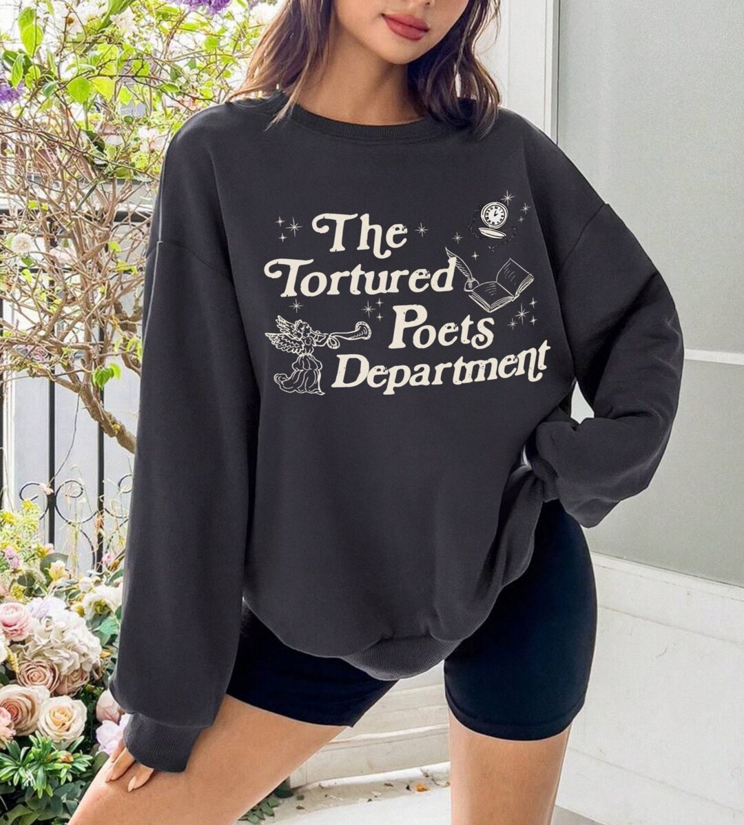 The Tortured Poets Department Sweatshirt, TTPD Merch Crewneck - Etsy
