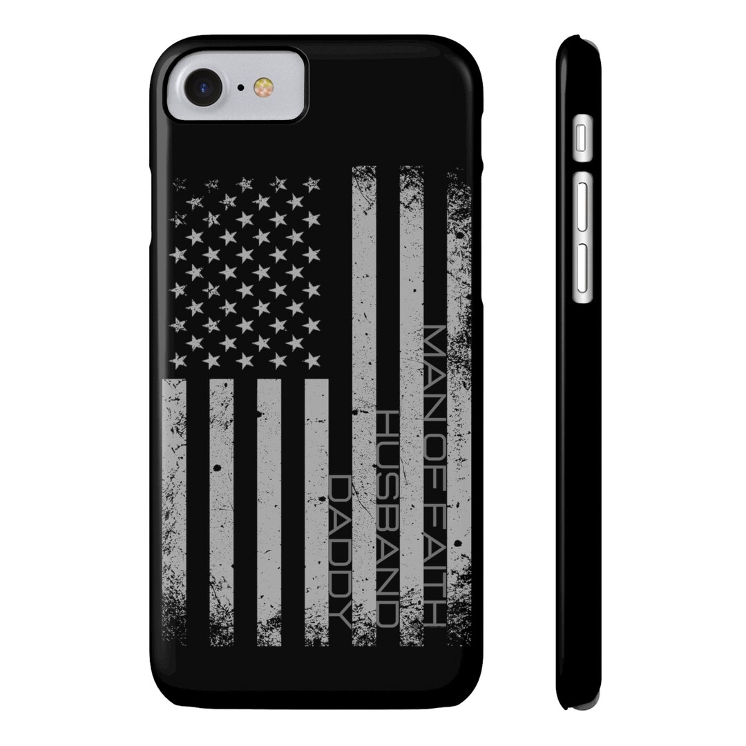 Patriotic American Flag Phone Case for Men of Faith Ideal Gift for ...