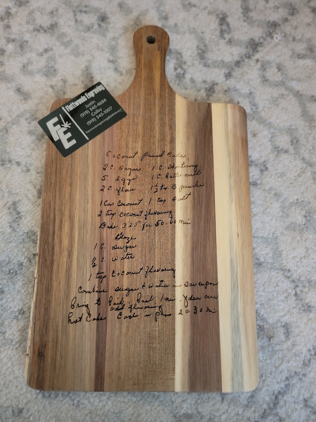 Custom Laser Engraved Cutting Board - Etsy