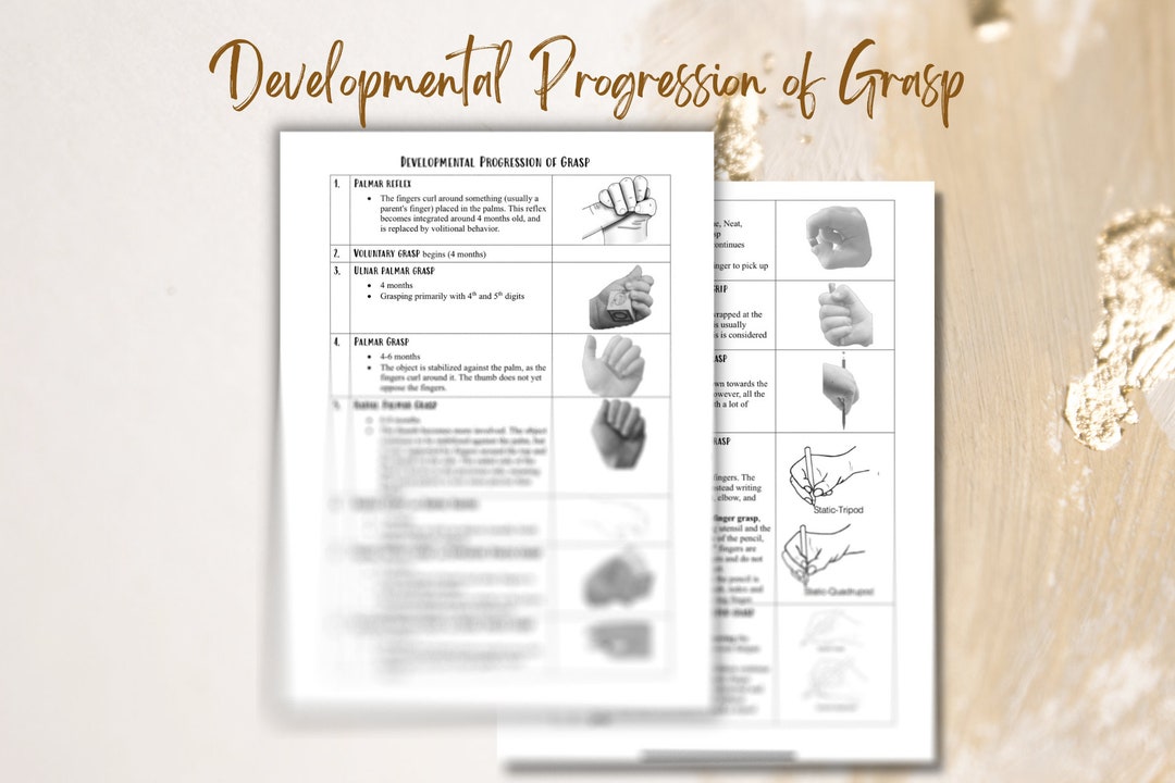 Developmental Progression of Grasp - Etsy
