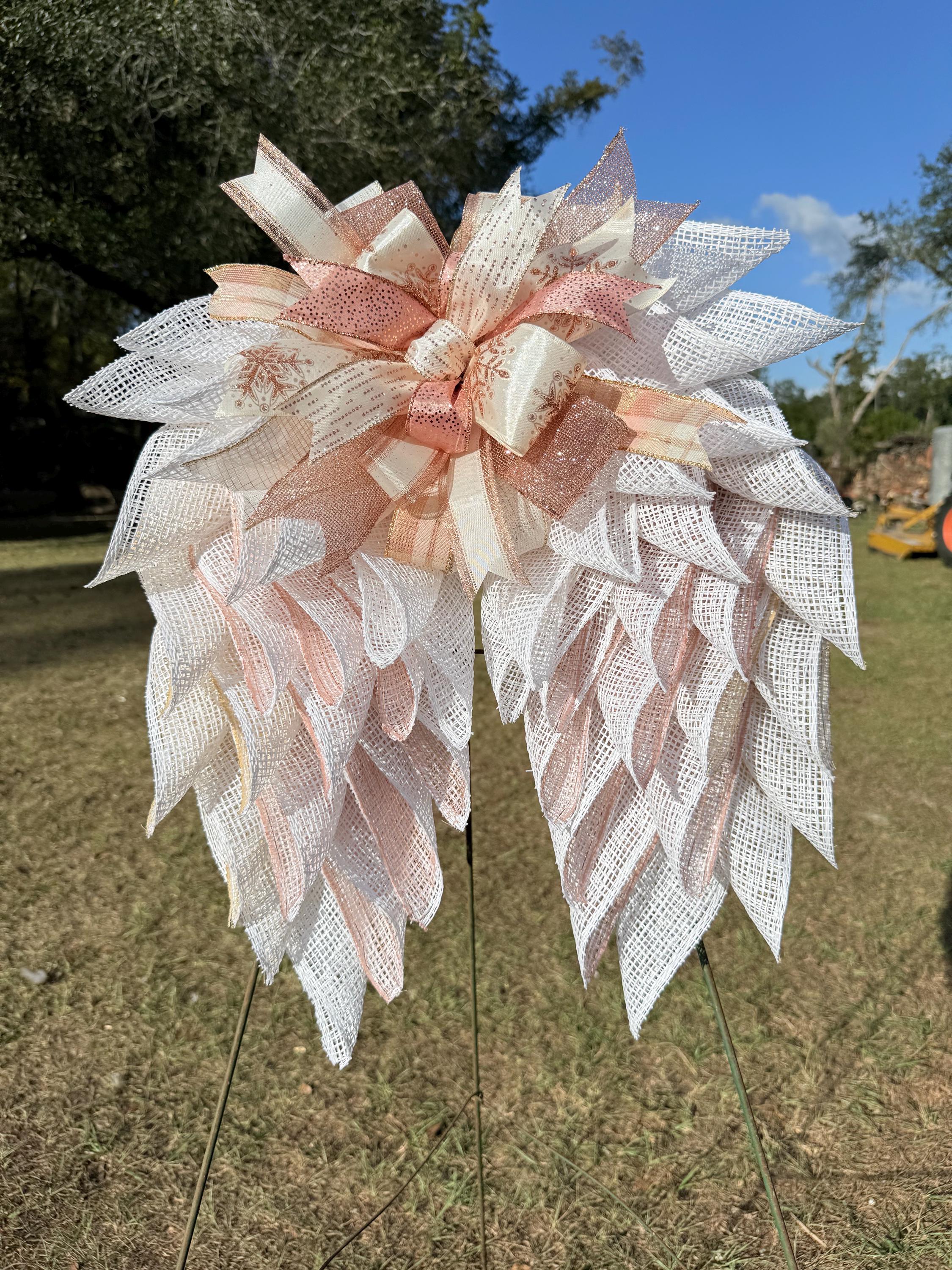 Angel Wing Wreath (NEW COLOR OPTIONS) - Etsy