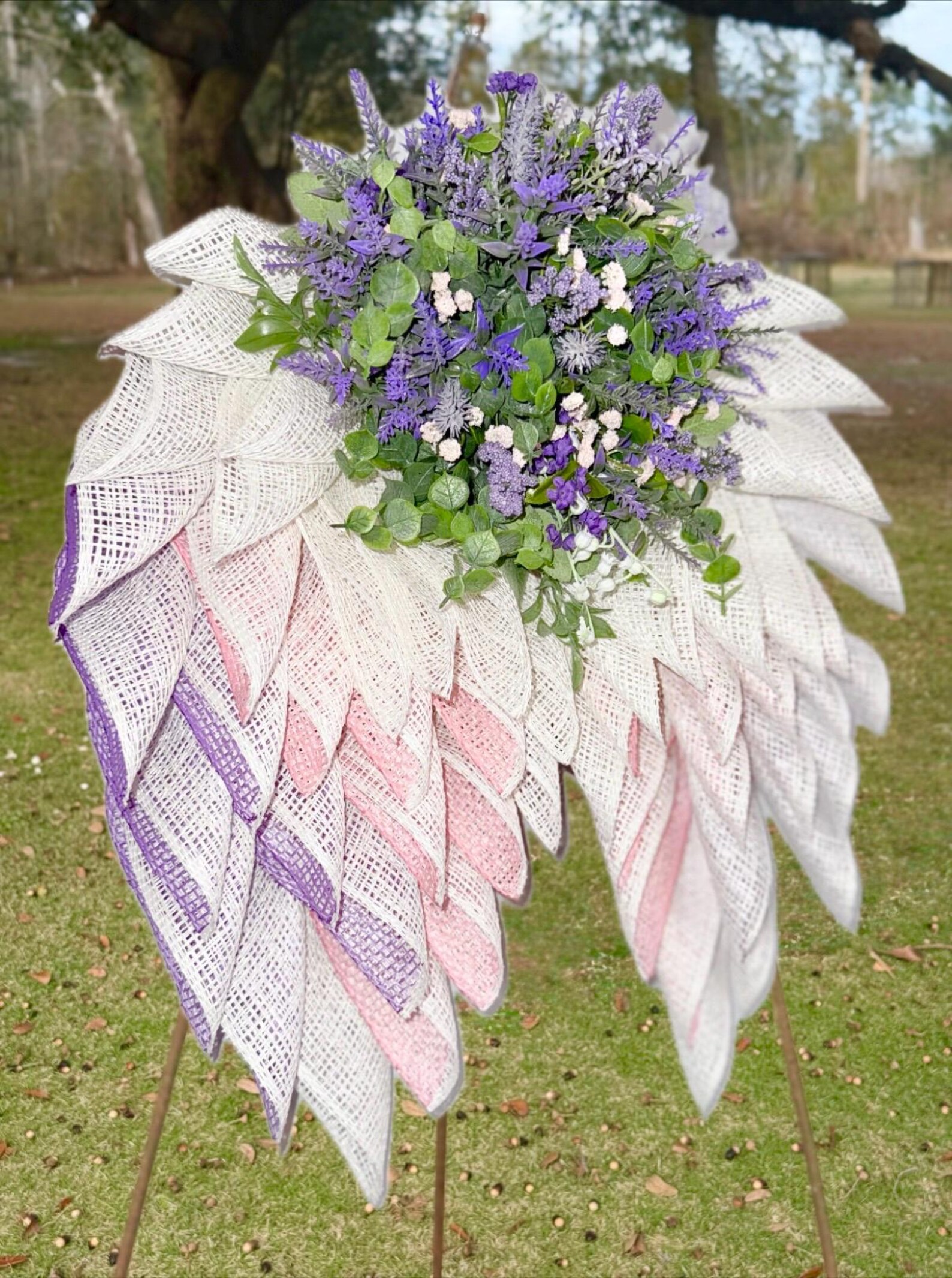 Angel Wing Wreath (NEW COLOR OPTIONS) - Etsy