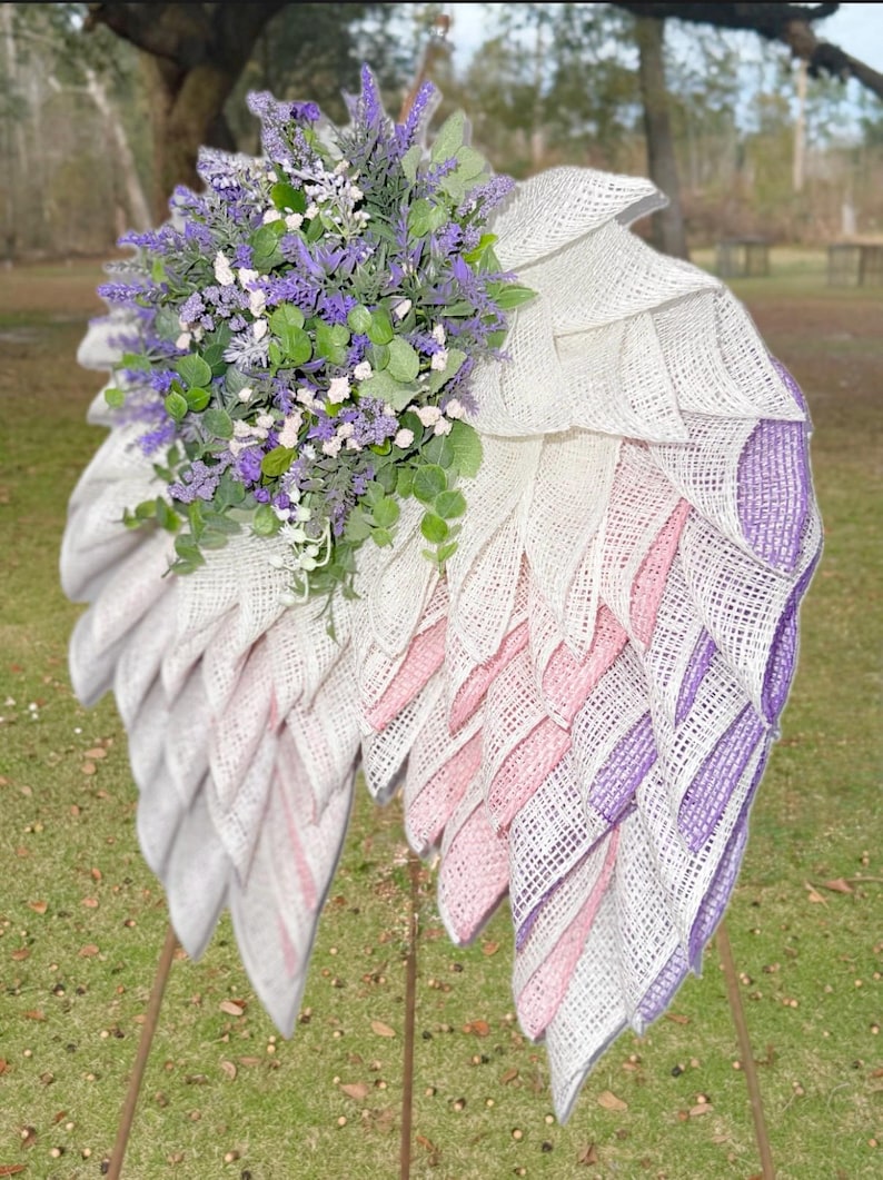 Angel Wing Wreath (NEW COLOR OPTIONS) - Etsy