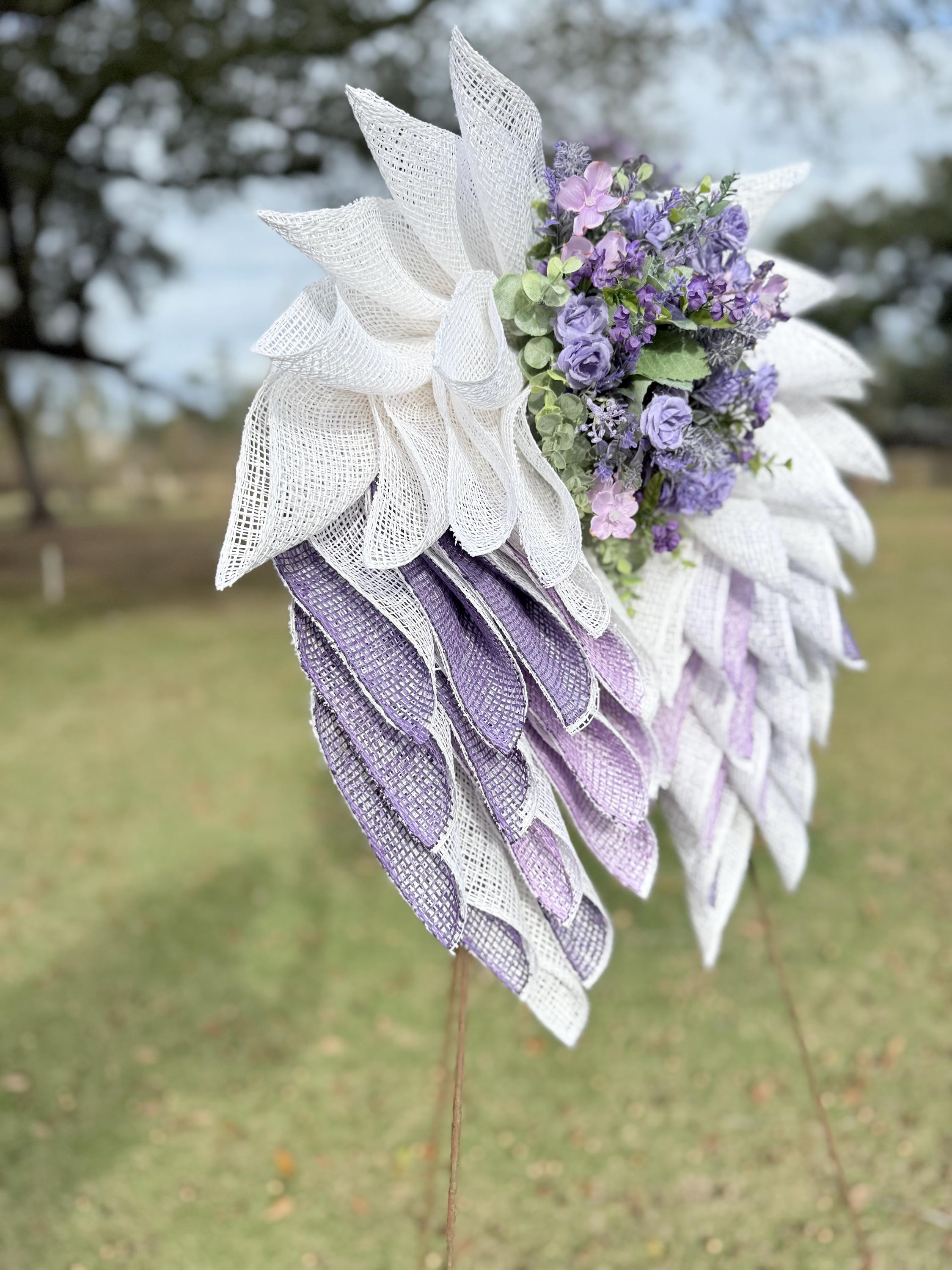 Angel Wing Wreath (NEW COLOR OPTIONS) - Etsy