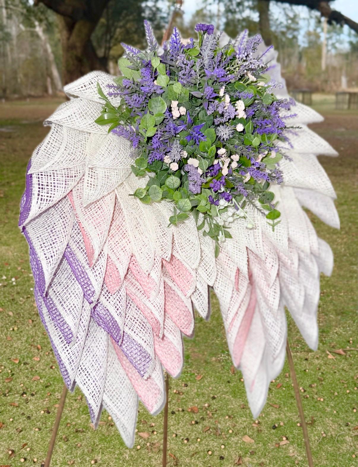 Angel Wing Wreath (NEW COLOR OPTIONS) - Etsy
