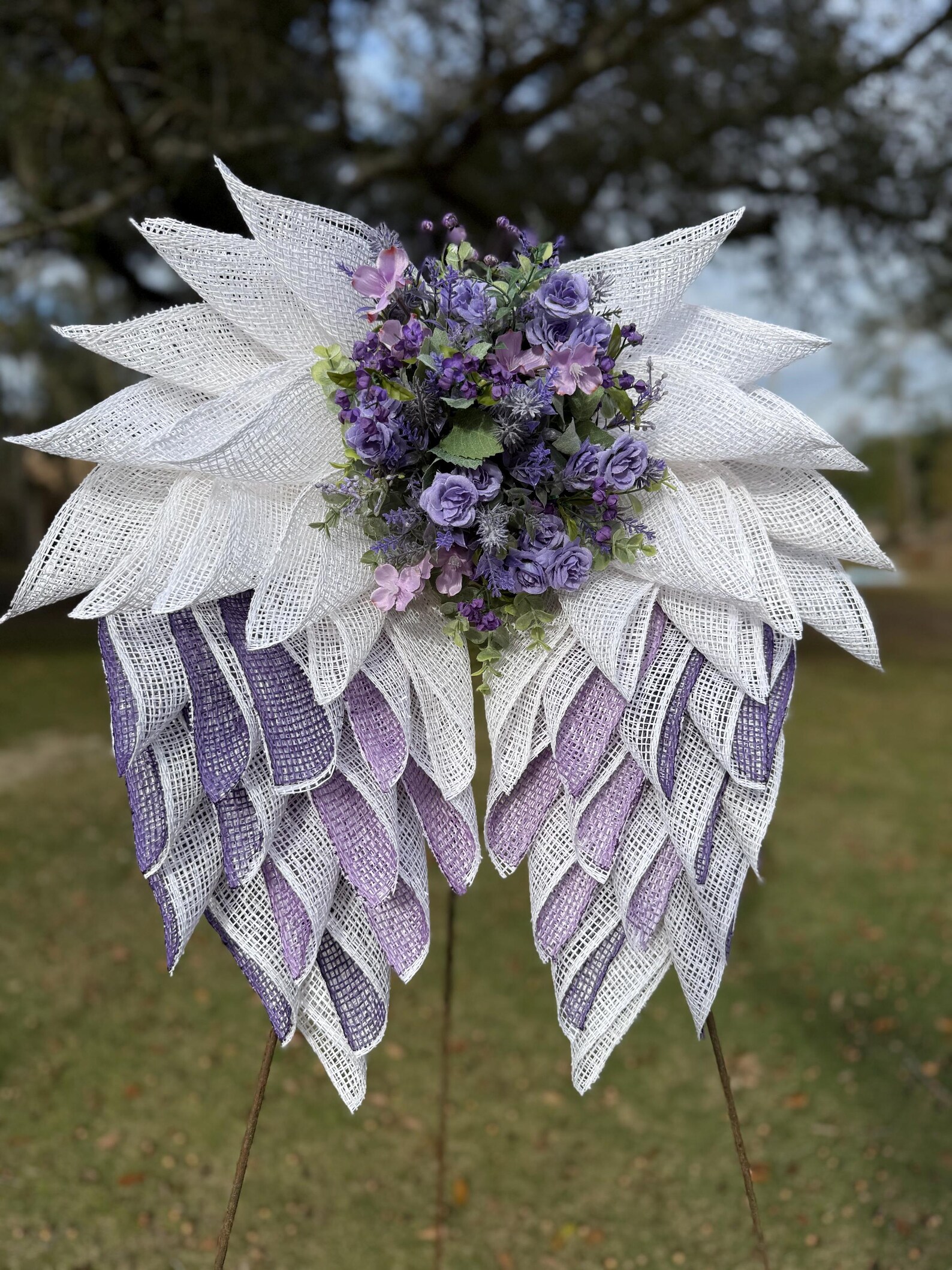 Angel Wing Wreath (NEW COLOR OPTIONS) - Etsy