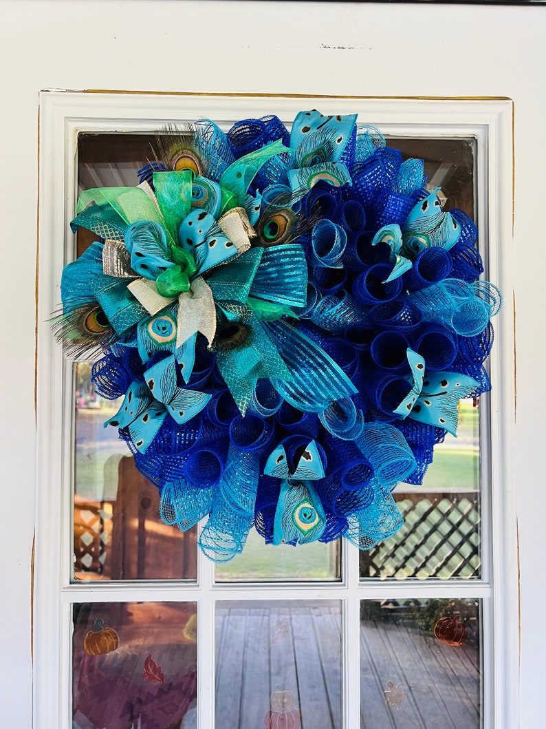 Peacock Wreath - Etsy