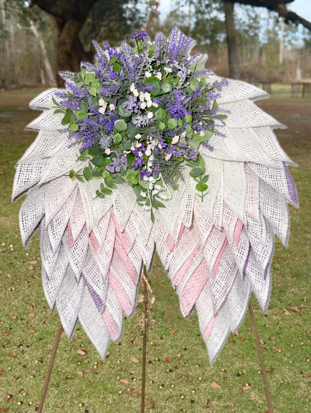 Angel Wing Wreath (NEW COLOR OPTIONS) - Etsy