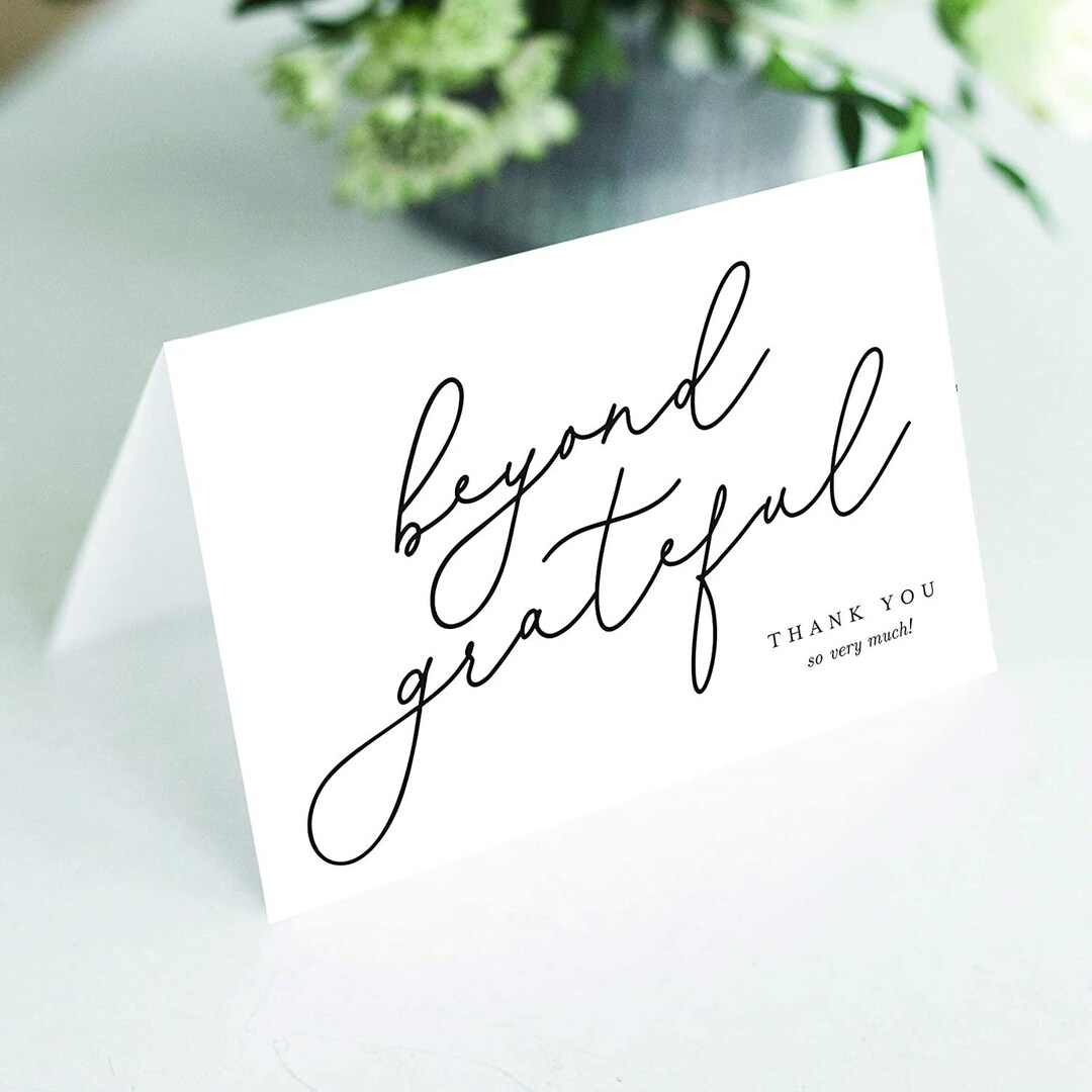 Bliss Beyond Grateful Thank You Cards With Envelopes, Set of 25, 4x6 ...
