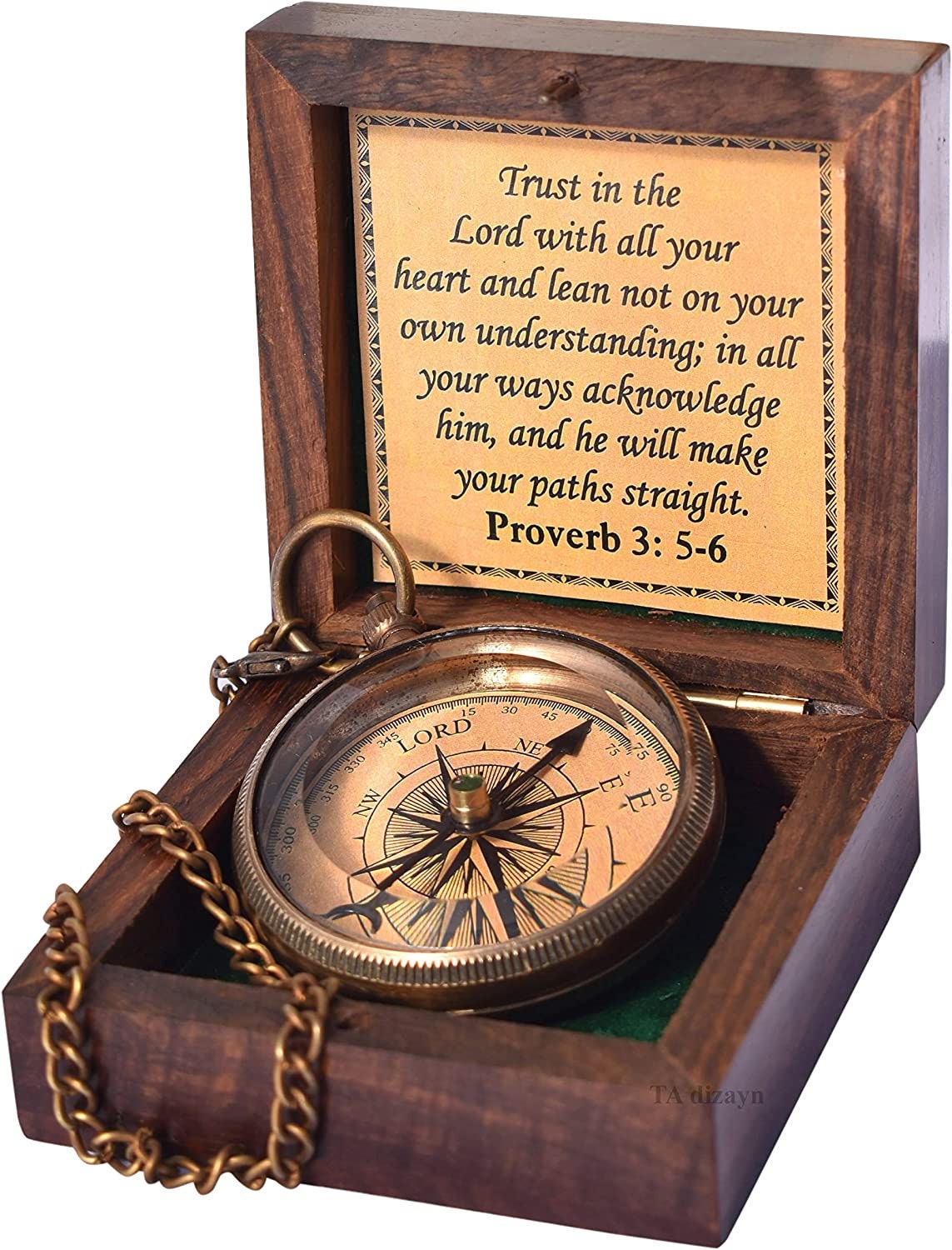 Engraved Compass With Wooden Box/gift Compass, Graduation Day ...